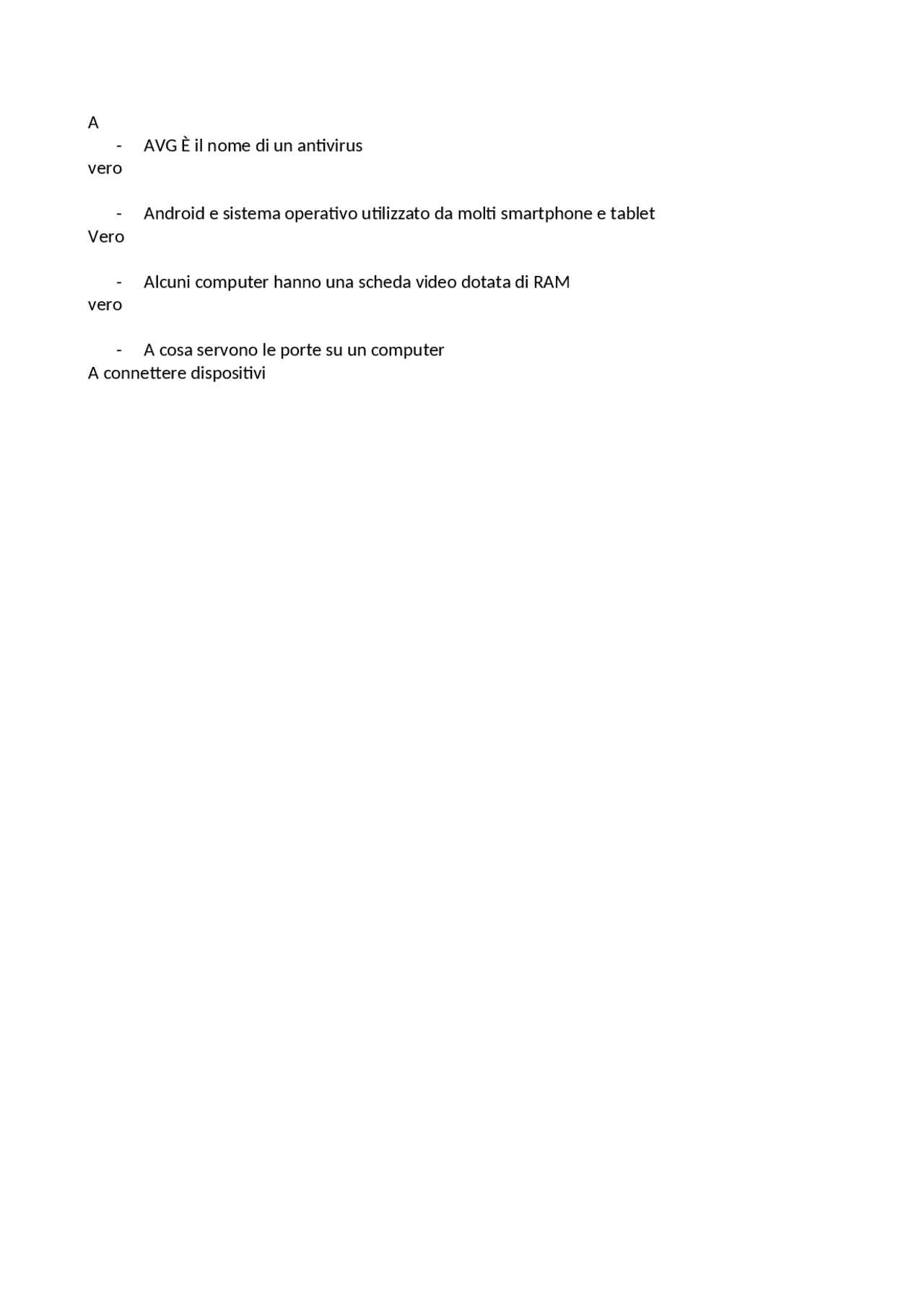 Eipass 7 Moduli User Risposte Modulo 1 Prove Desame Di Informatica