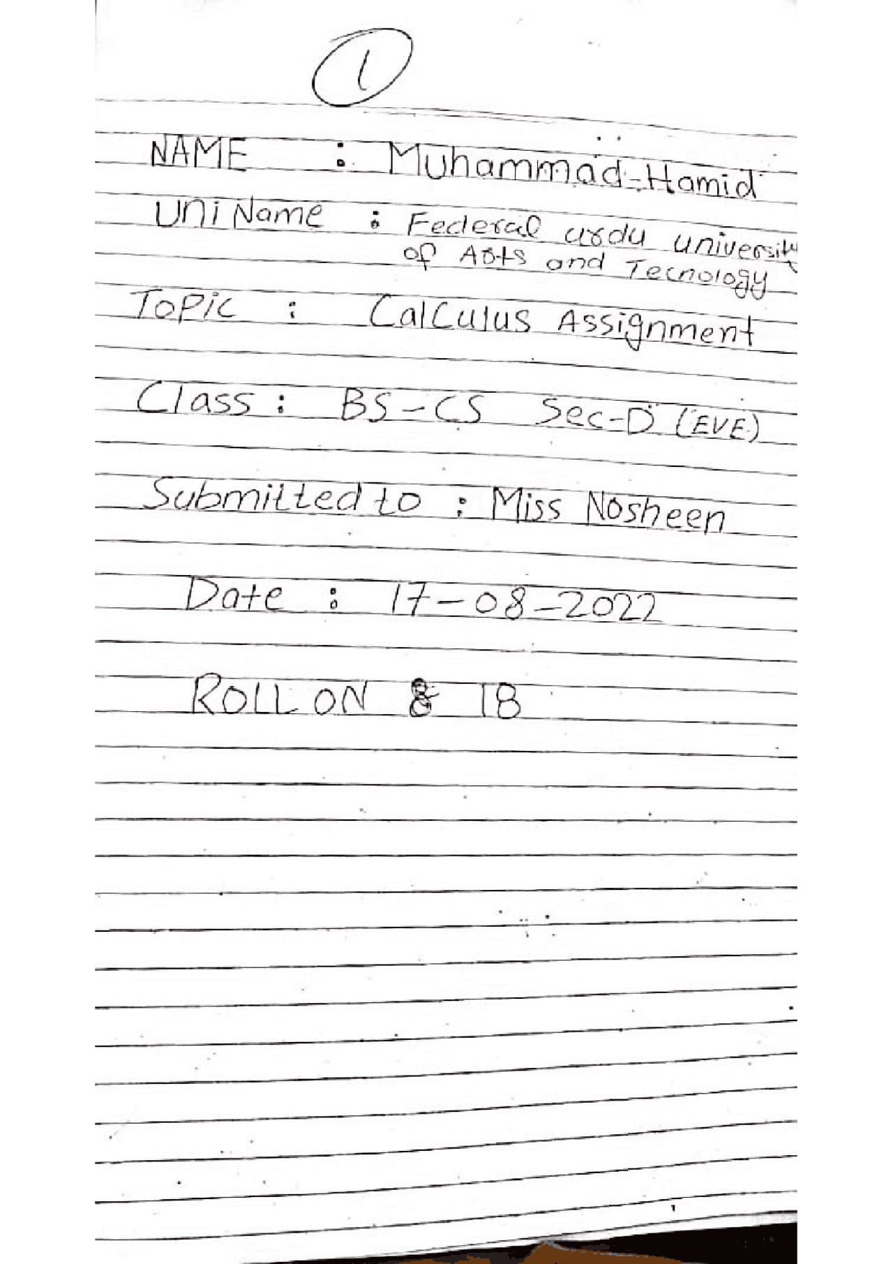 Calculus Problems Solutions Assignments Mathematics Docsity