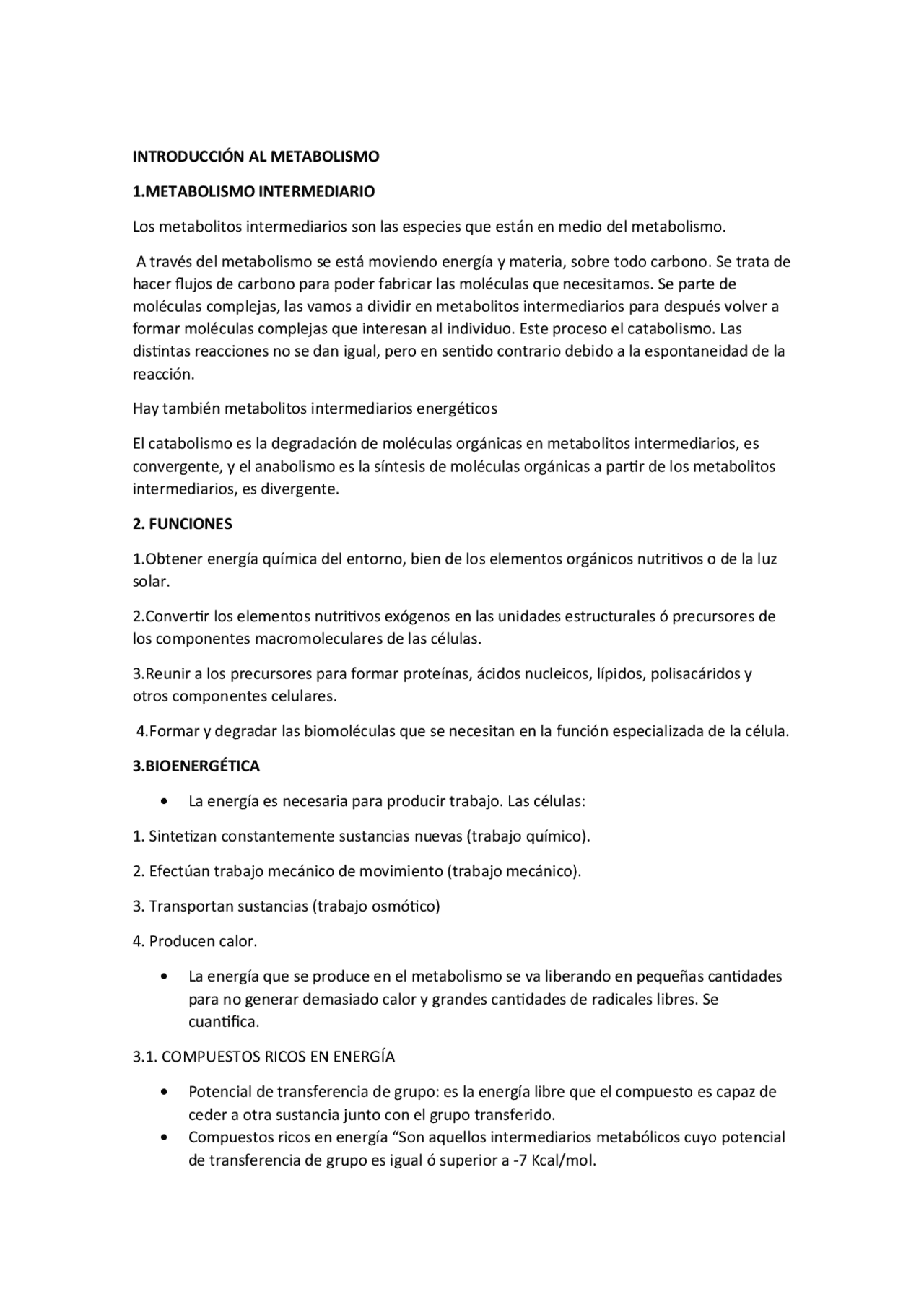 Metabolismo Humano Completo Apuntes De Bioquímica Docsity