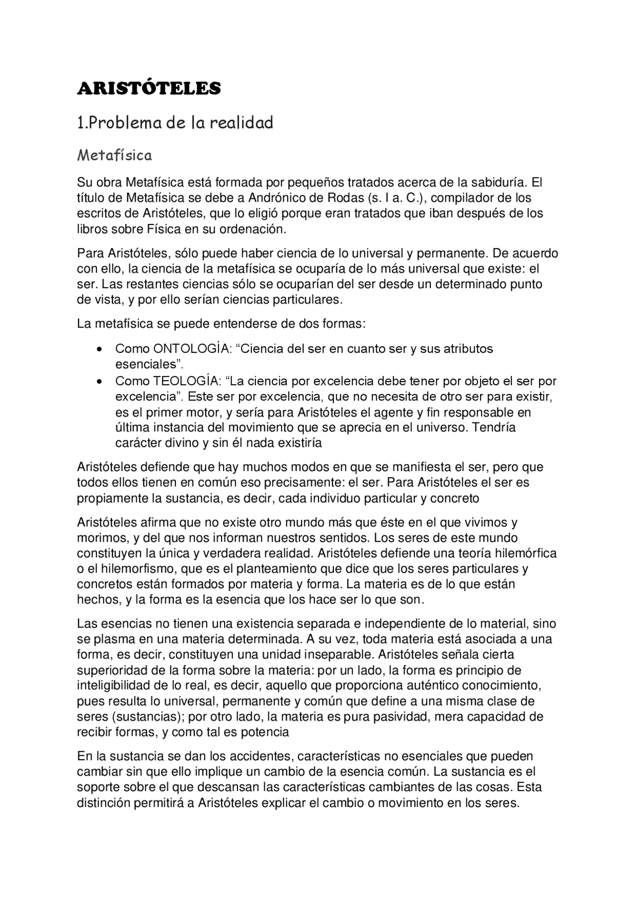 Resumen Filosofia Evau Summaries Philosophy Docsity