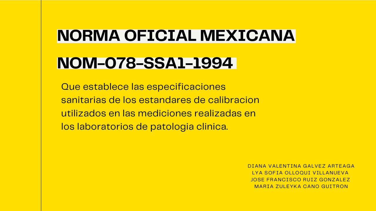NOM-078-SSA1-1994: Especificaciones Sanitarias en Laboratorios de ...