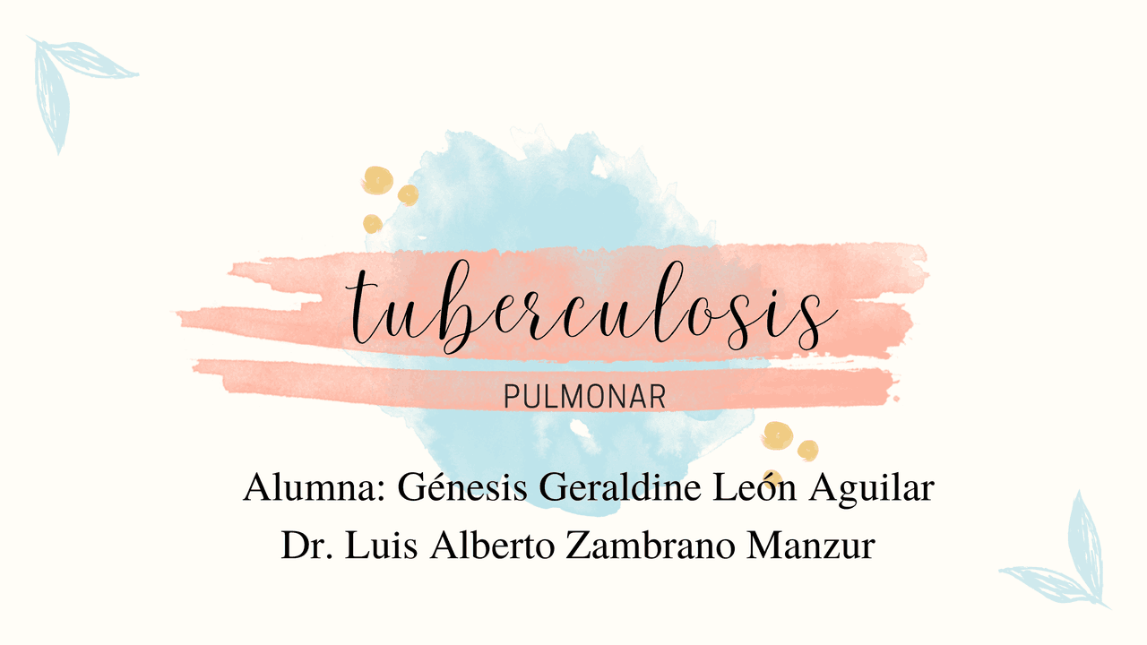 Tuberculosis Pulmonar Resúmenes De Patología Quírurgica Docsity