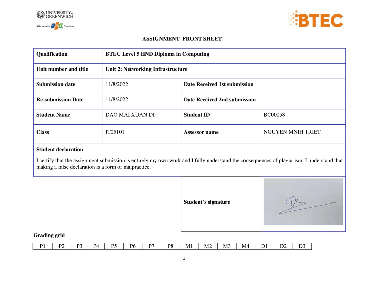 Network Design and Implementation | Thesis Information Systems | Docsity