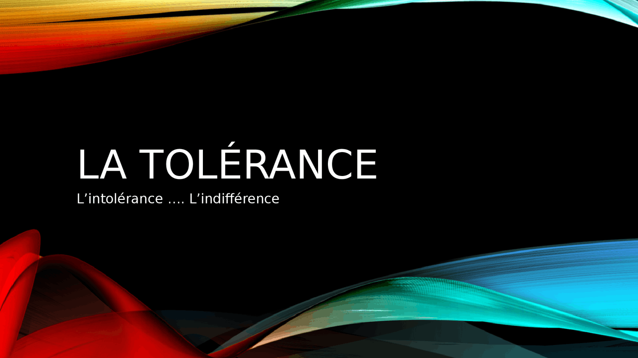 Tolerance Of Human Beings Lecture Notes Sociology Docsity