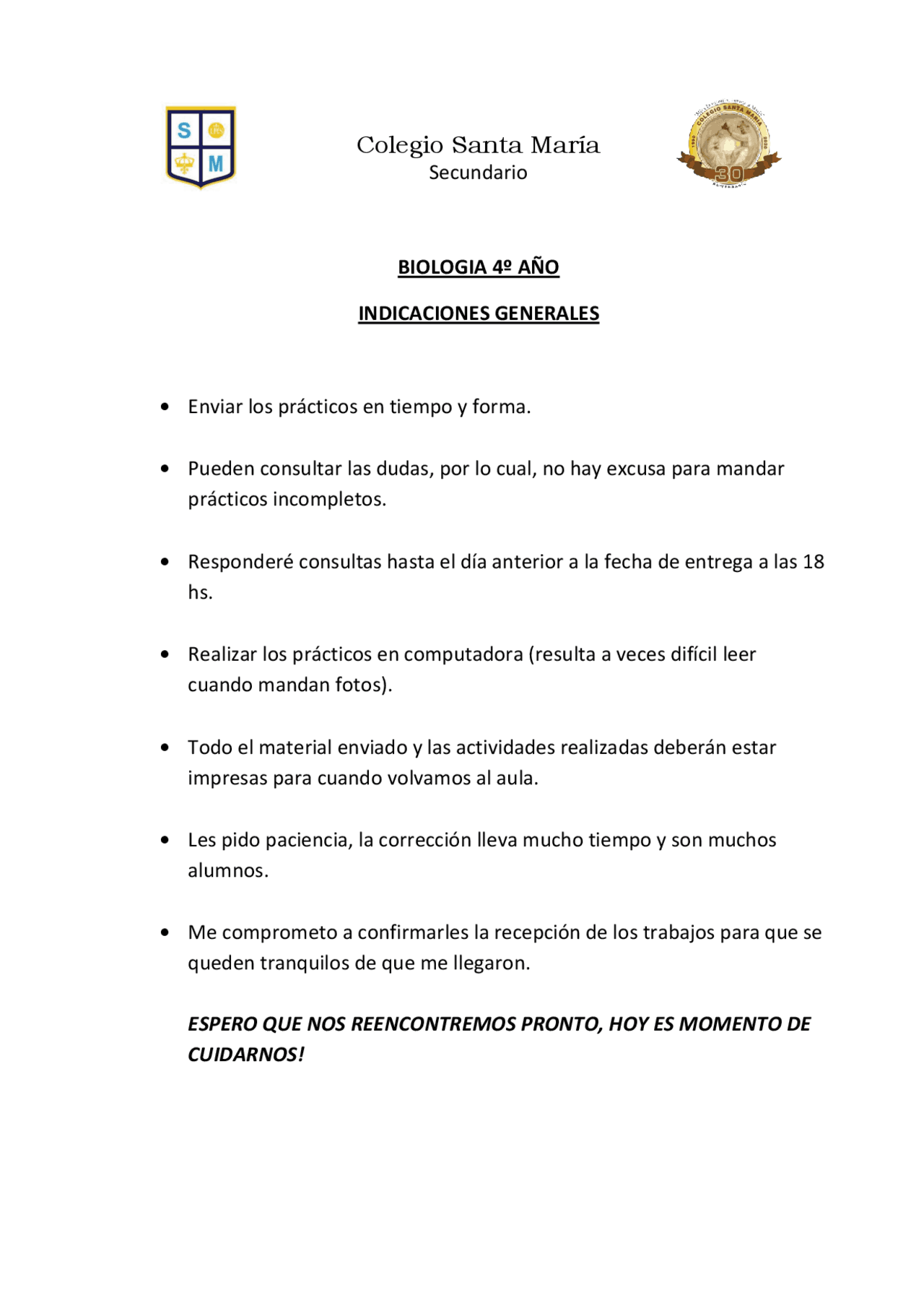 Ejercicios Para 3er Año Ejercicios De Biología Docsity