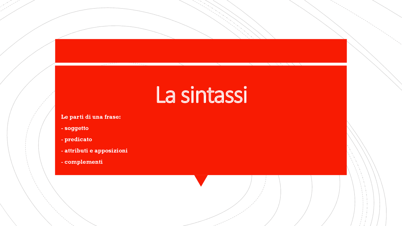 Sintassi Descrizione E Caratteristiche Schemi E Mappe Concettuali