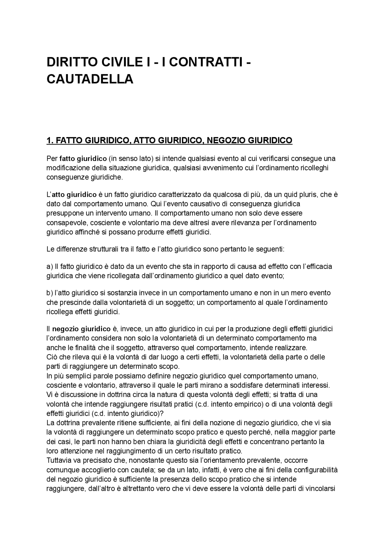 Domande E Risposte Esame Diritto Civile I Prof Restuccia
