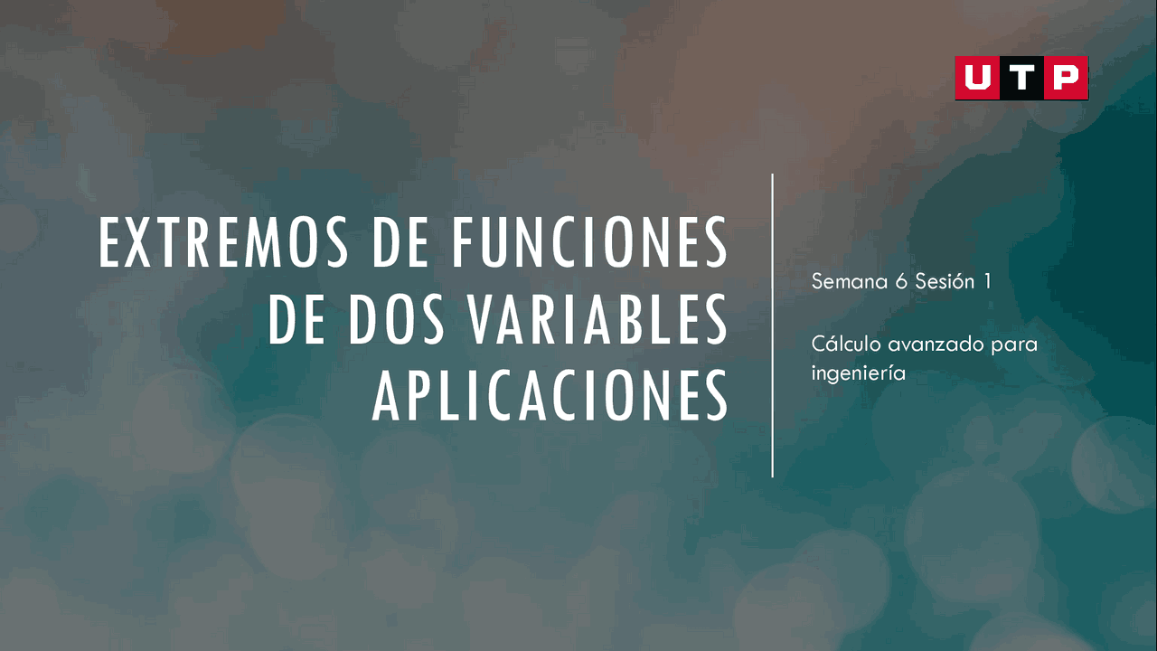 Extremos de Funciones de Dos Variables: Aplicaciones - Cálculo Avanzado para Ingeniería ...