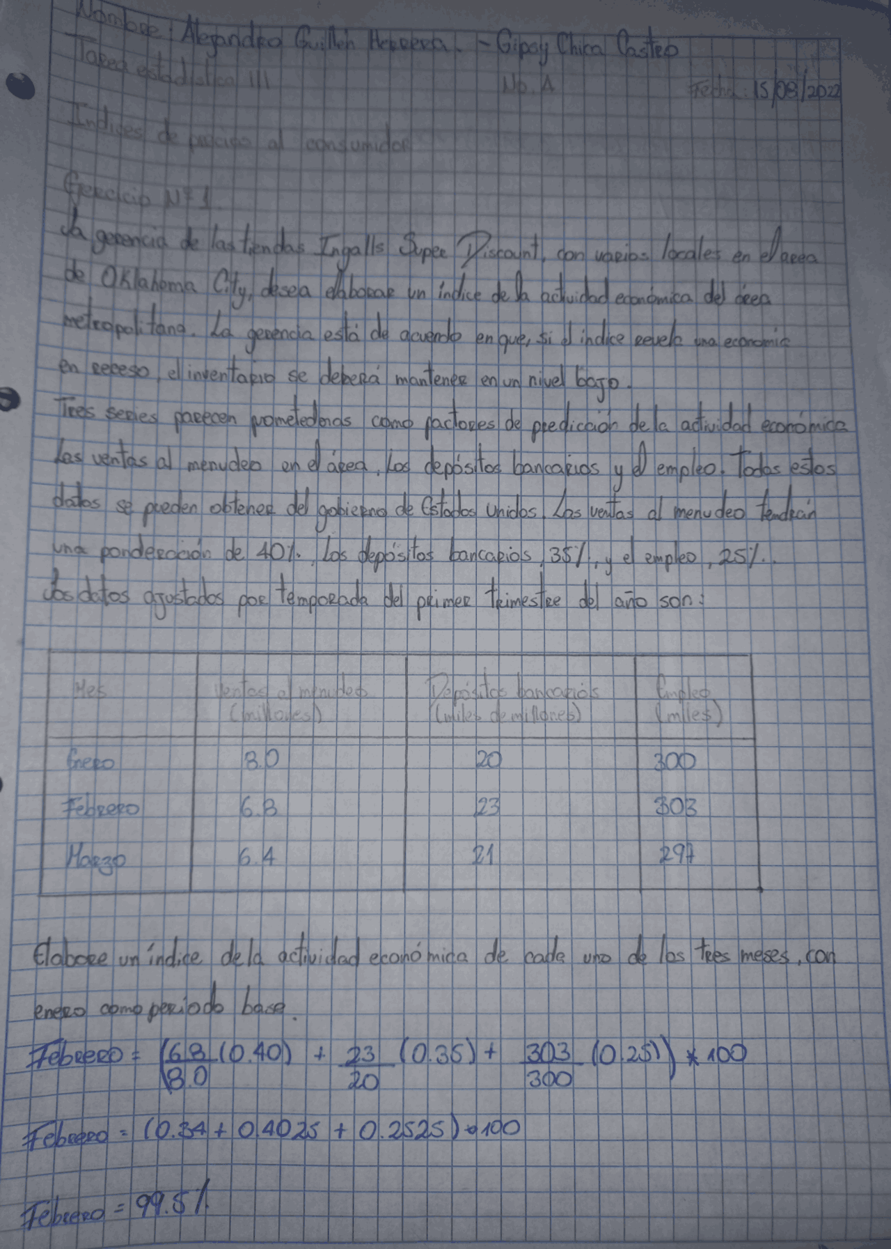 Taller Grupal De Matemáticas Ejercicios De Matemáticas Docsity