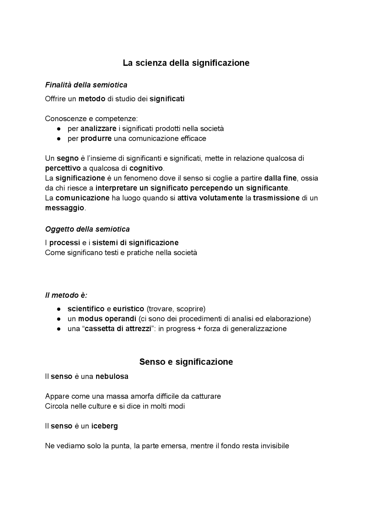 Appunti Di Semiotica Appunti Di Semiotica Docsity
