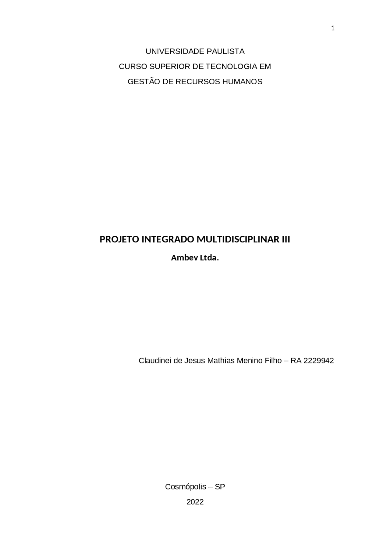 Pim 3 Recursos Humanos Unip High School Final Essays Anatomy Docsity