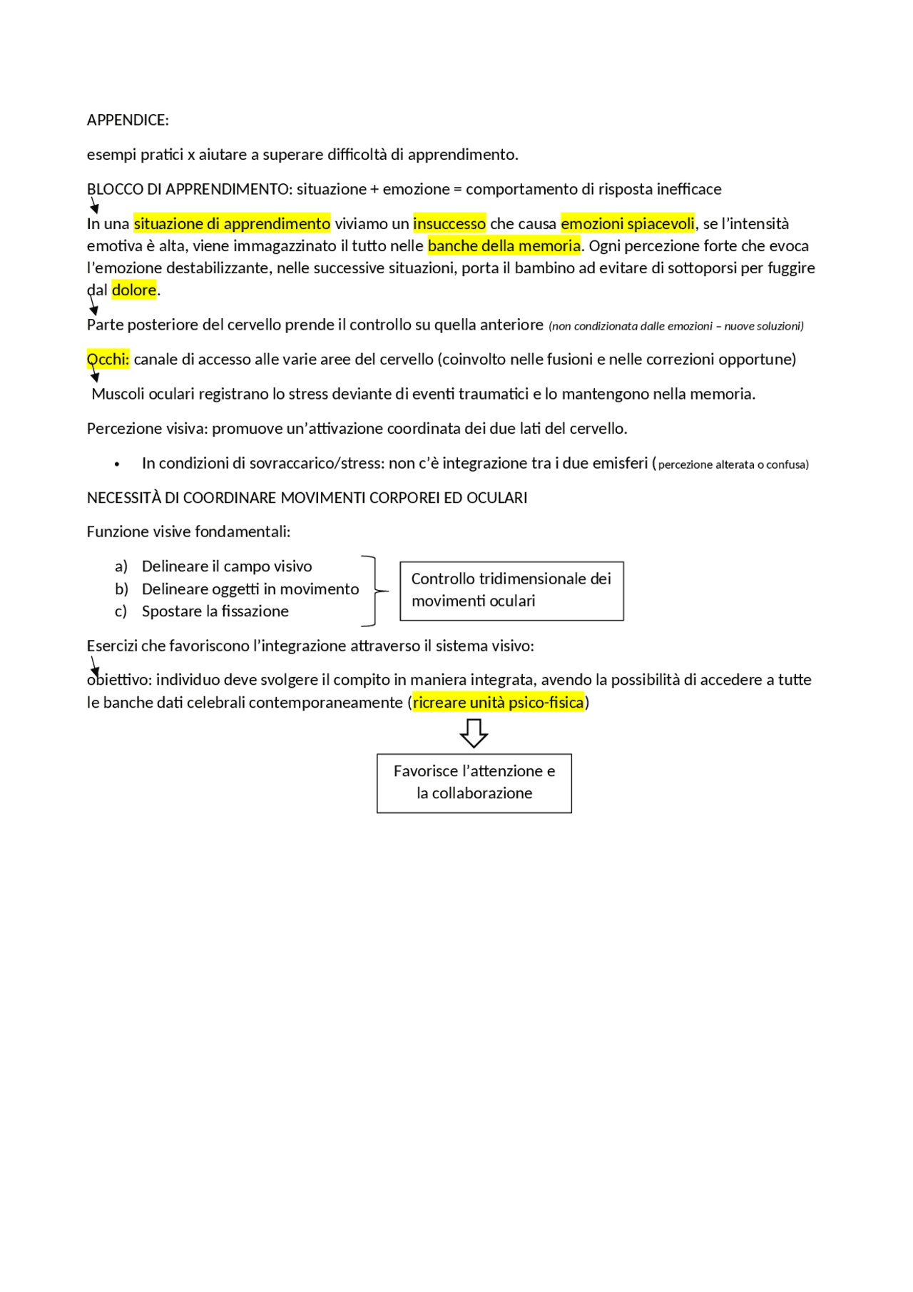 Le Vie Dellapprendimento Sintesi Del Corso Di Scienze Dell