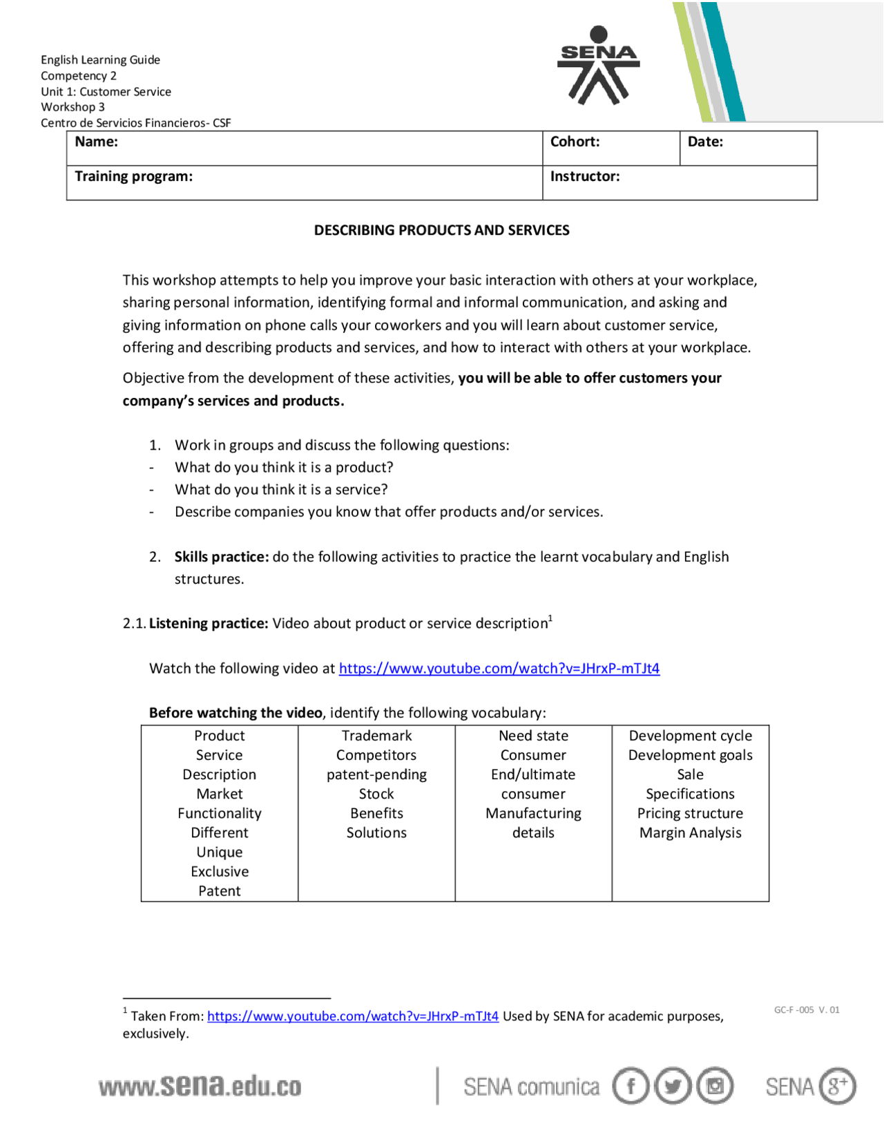 Worshop 2 Ingles Nivel 2 Exámenes De Inglés Técnico Docsity
