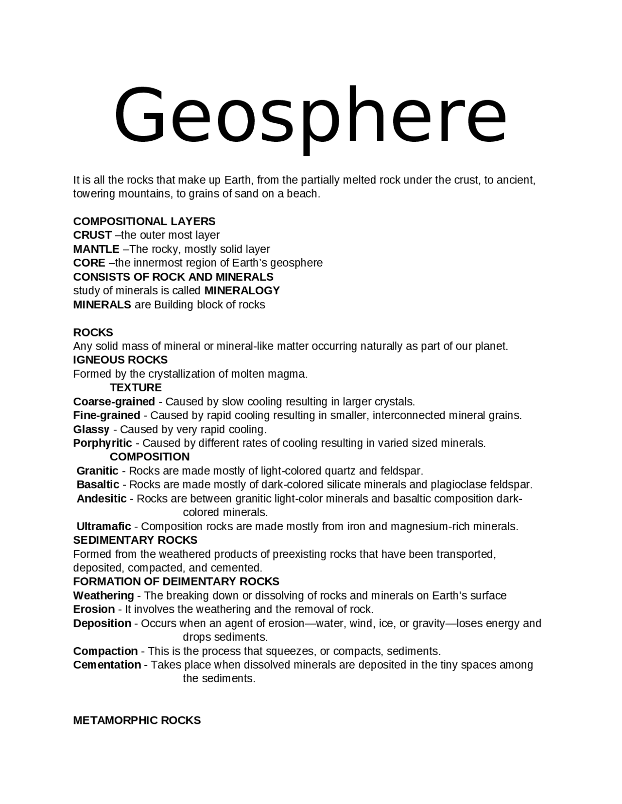 Geosphere, plating exercises, ET | Schemes and Mind Maps Earth science ...