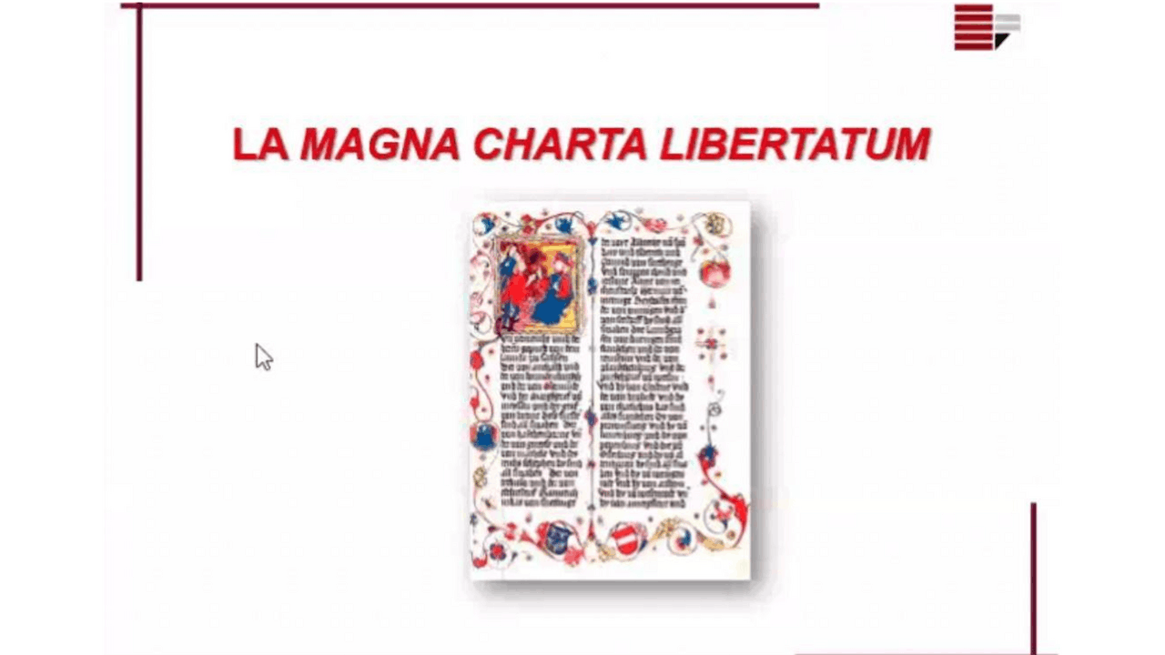 La magna charta libertatum | Slide di Storia Medievale | Docsity