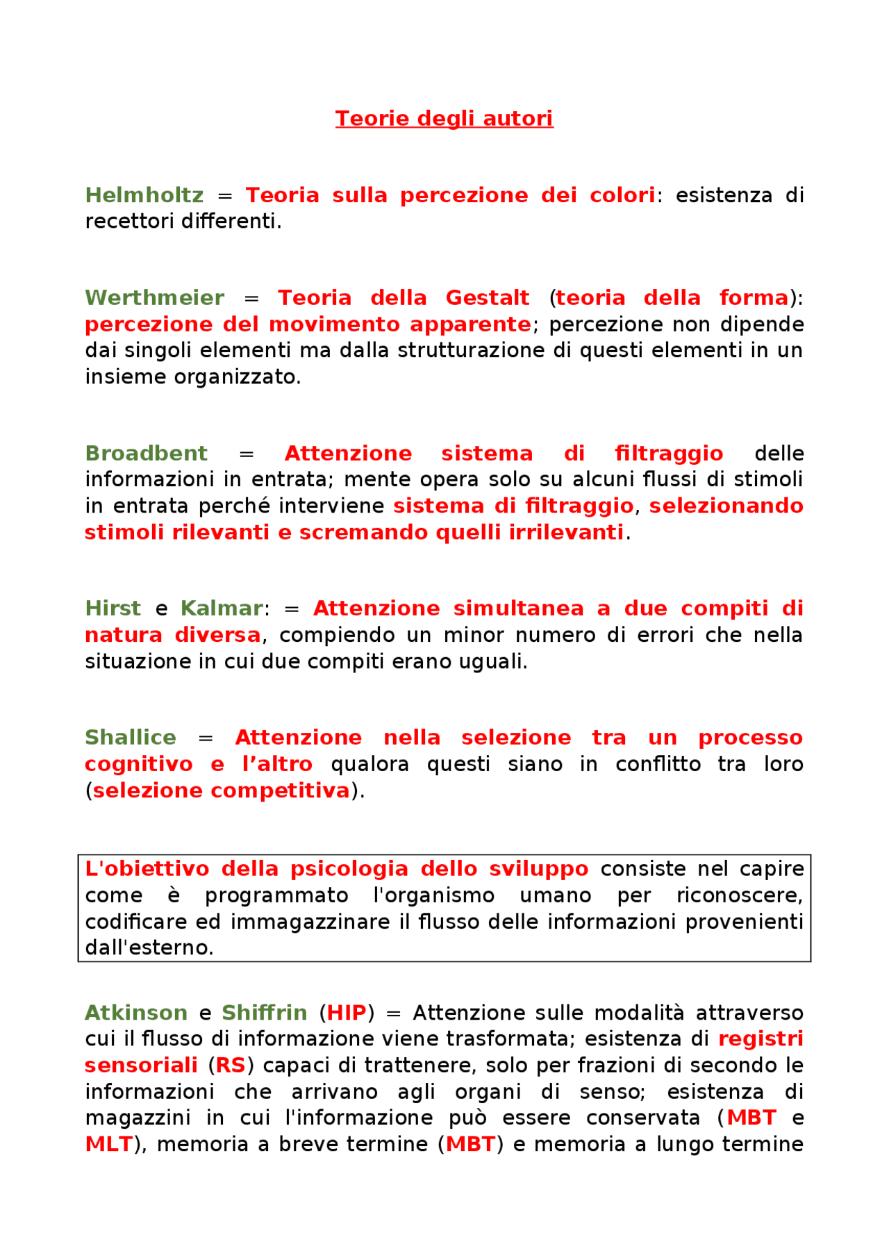 Teorie Autori Per Prova Preselettiva Tfa Appunti Di Pedagogia Docsity