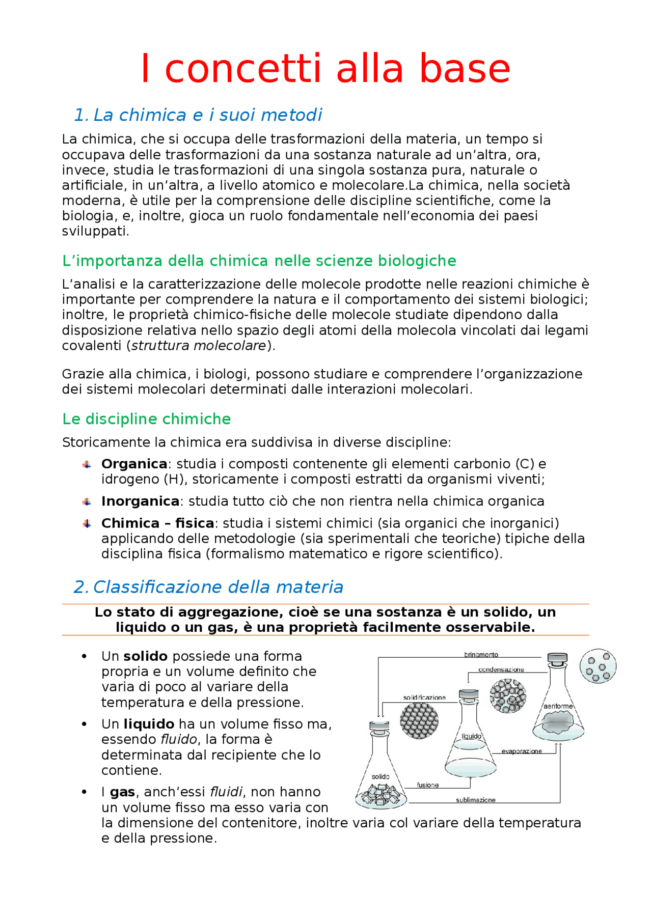 I Concetti Base Della Chimica Dispense Di Chimica Docsity