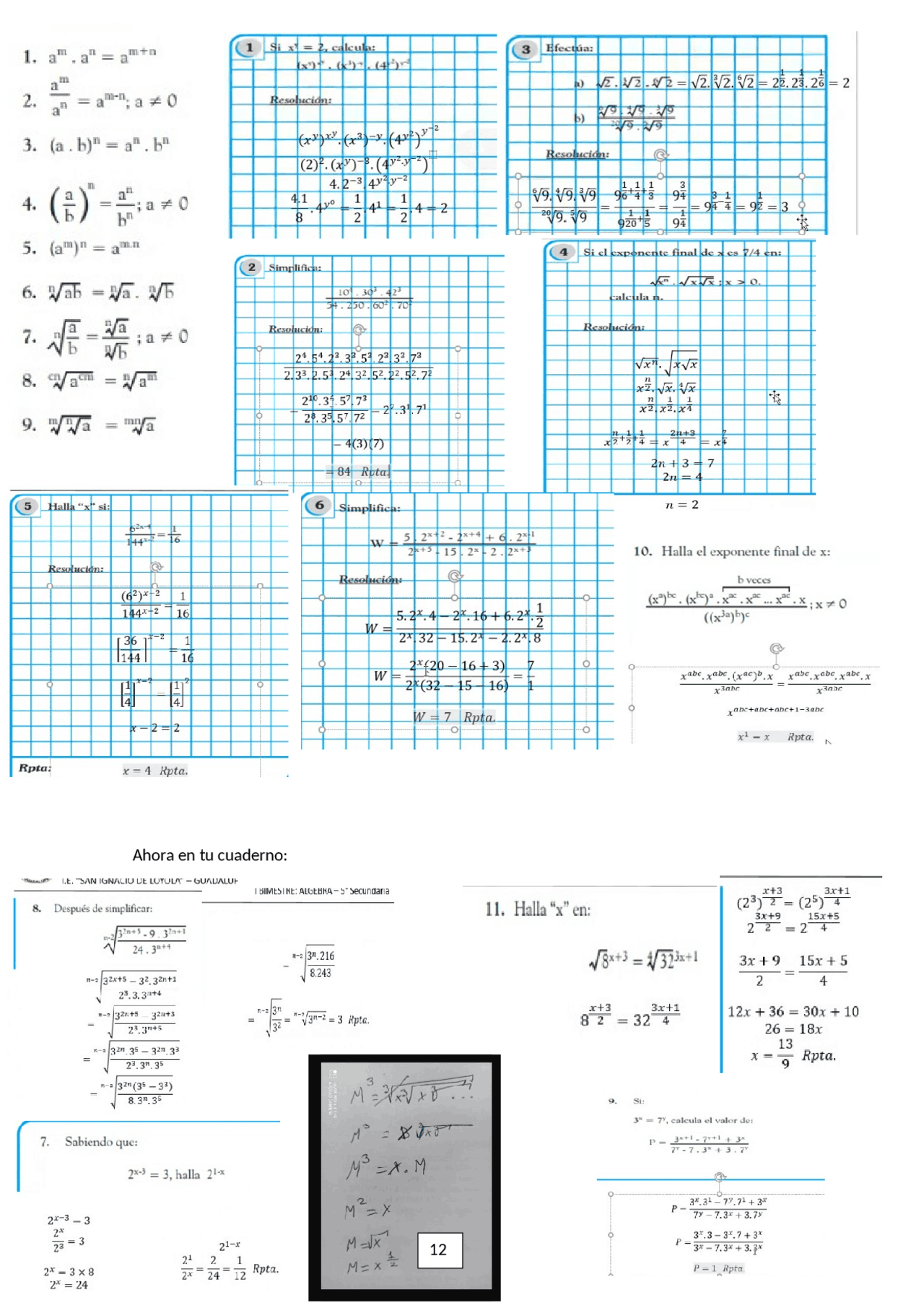 Algebra Ejercicios Resueltos Tema 1 Apuntes De Matemáticas Docsity