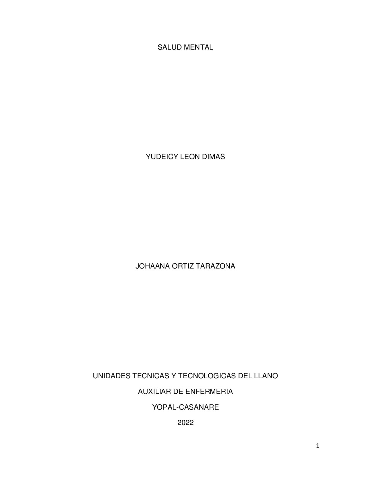 Ensayo De Salud Mental Monografías Ensayos De Biología Docsity