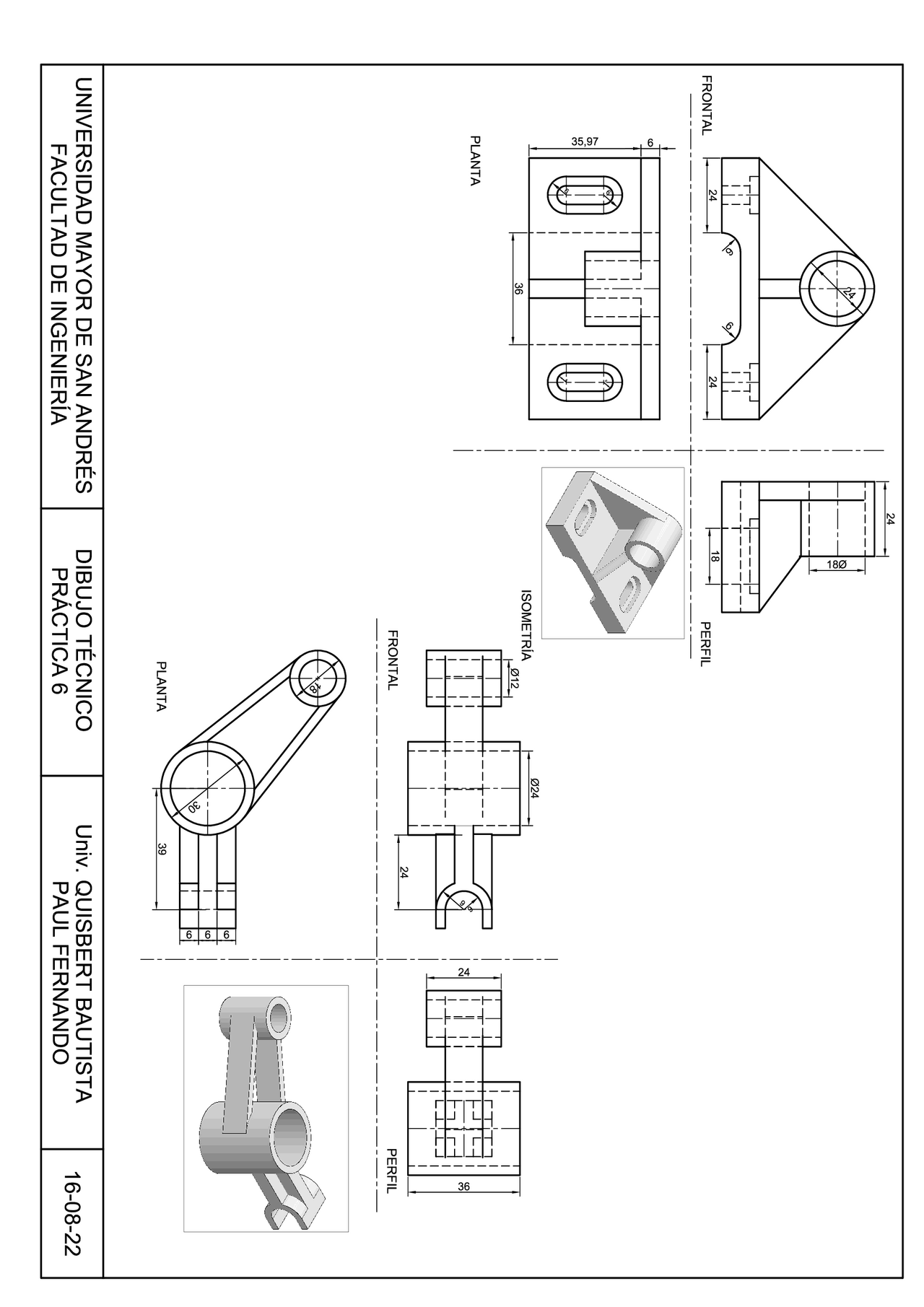 Prácticas De Dibujo Tecnico Exercises Of Technical Drawing Docsity
