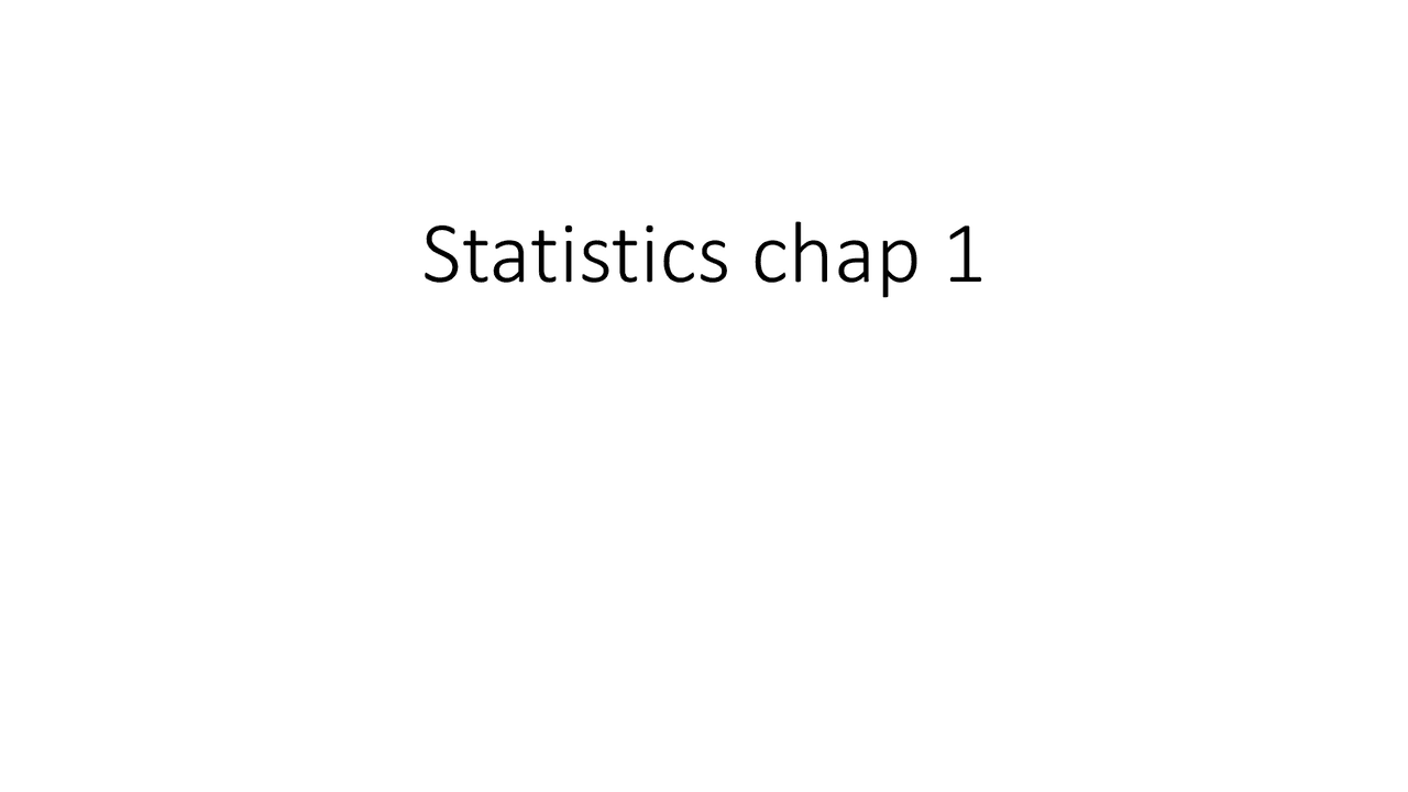 Statistics Course For Engineering Lecture Notes Statistics Docsity