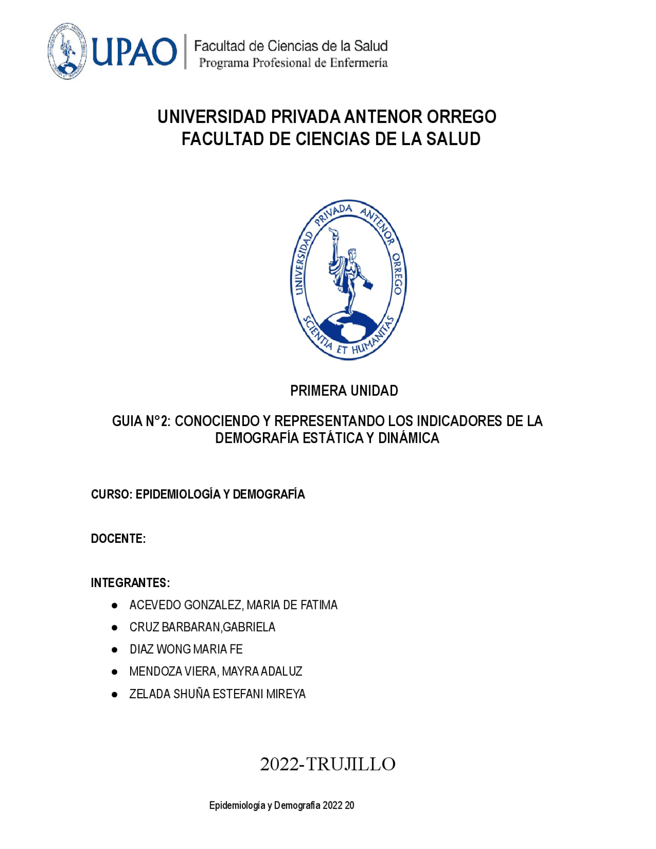 Epidemiología Y Demografia Ejercicios De Epidemiología Docsity