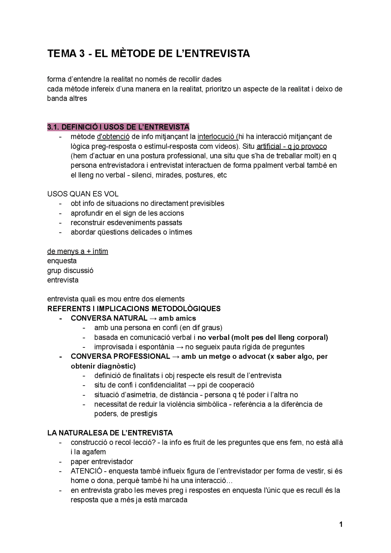 Tema 3 MÈtodes Qualitatius Apuntes De Metodología De Investigación