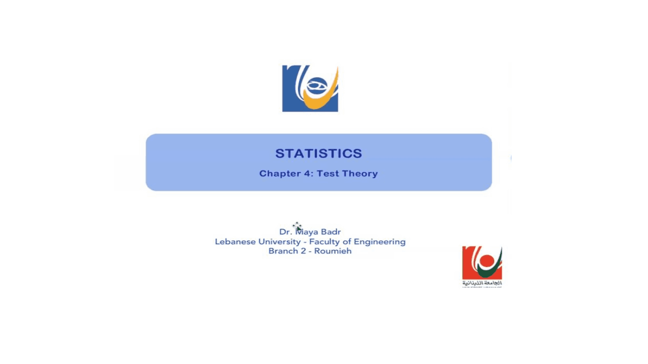Statistics For Engineers Lecture Notes Statistics Docsity