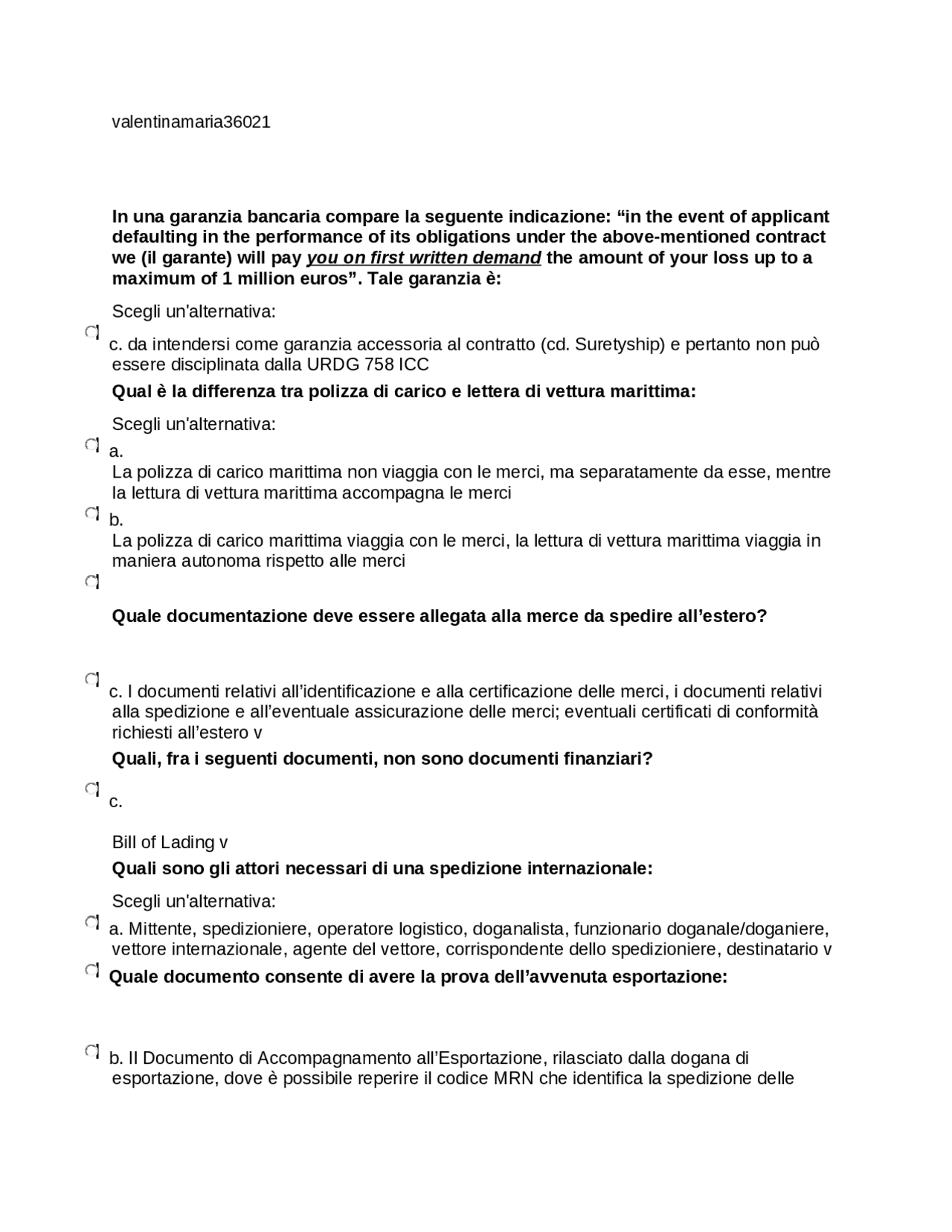 Domande Per Marcom Modulo 1 Prove Desame Di Marketing Docsity