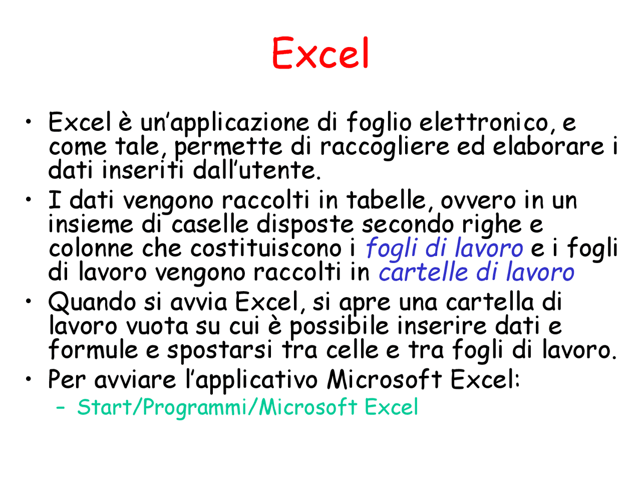 Uso Evoluto Del Foglio Di Calcolo Nella Modellizzazione Di Realtà