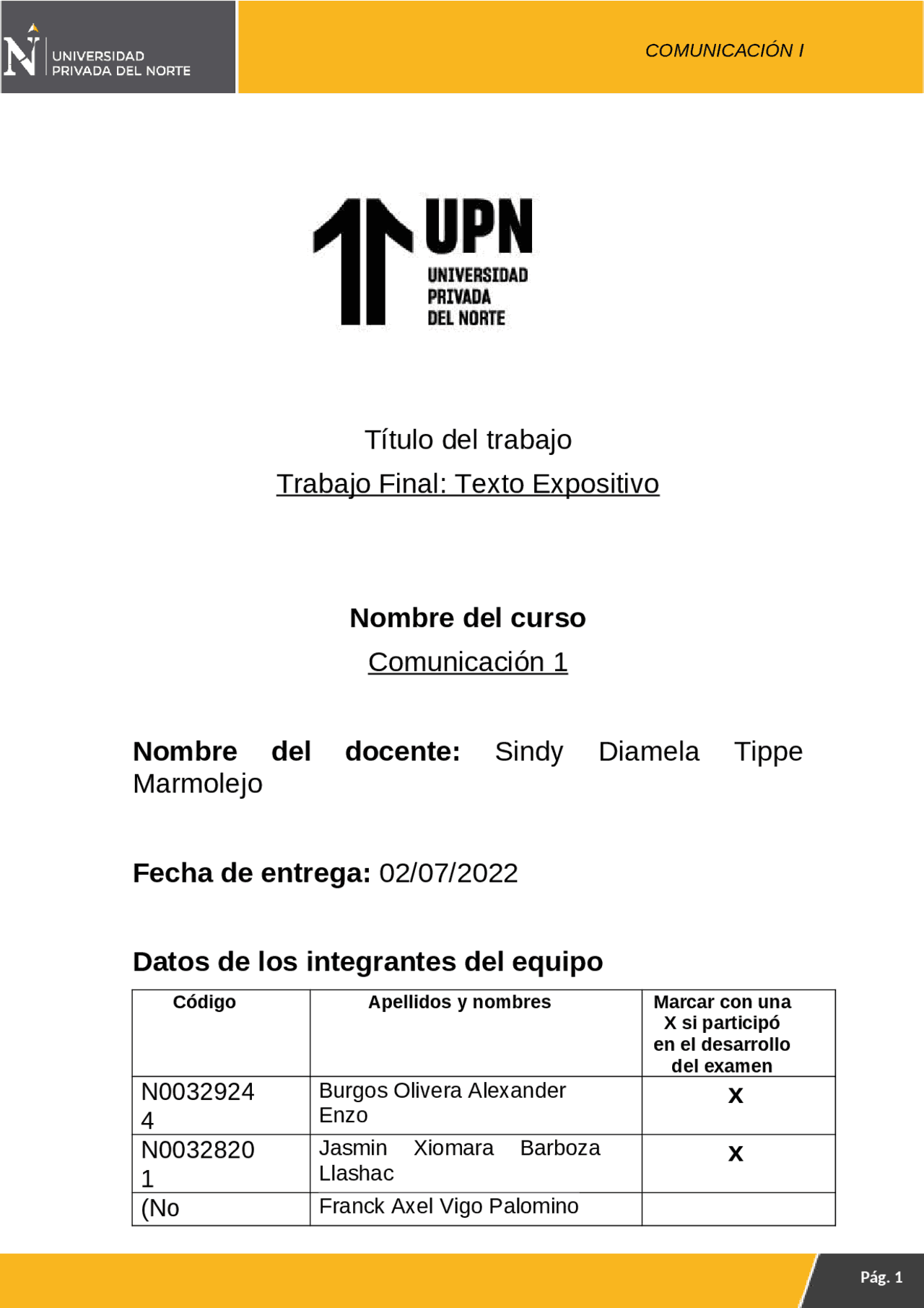 T Final Resuelto Comunicacion One Exámenes Selectividad De Psicología
