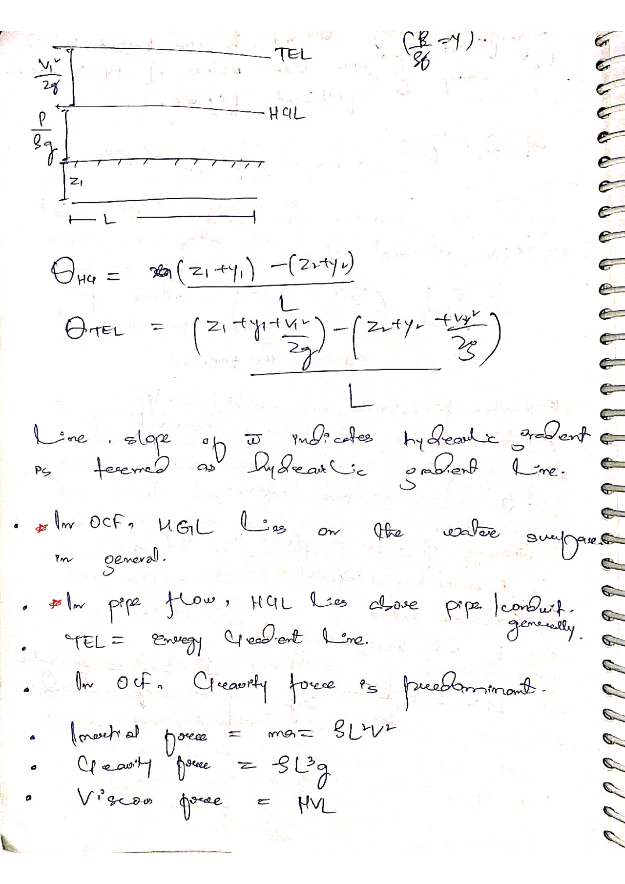 Open Channel Flow Short Notes | Study notes Fluid Mechanics | Docsity