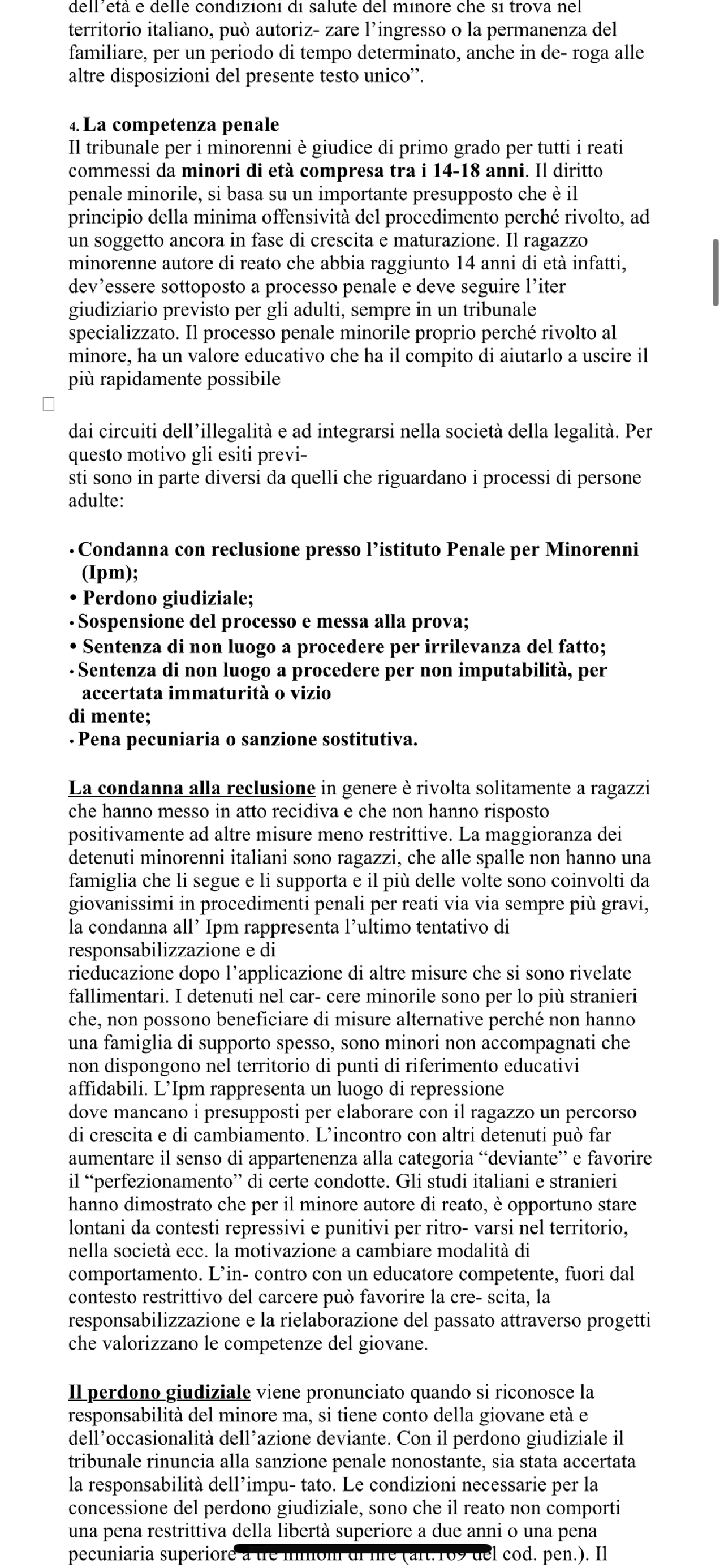 Riassunto Di Giustizia Schemi E Mappe Concettuali Di Pedologia Docsity