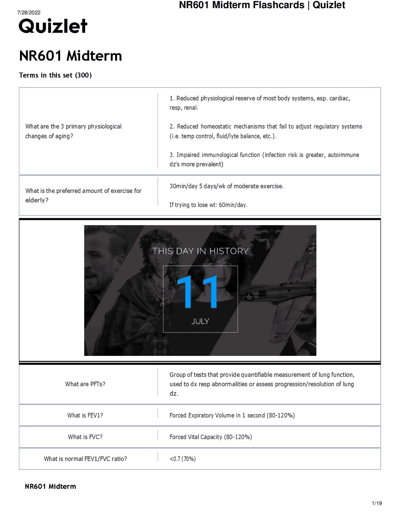 NR601 Midterm Flashcards Quizlet WITH ALL ANSWERS CORRECT 100% RATED | Exams Nursing | Docsity