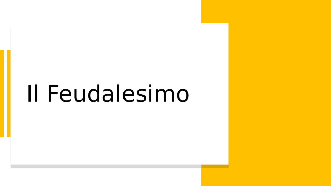 Descrizione Del Feudalesimo Schemi E Mappe Concettuali Di Storia