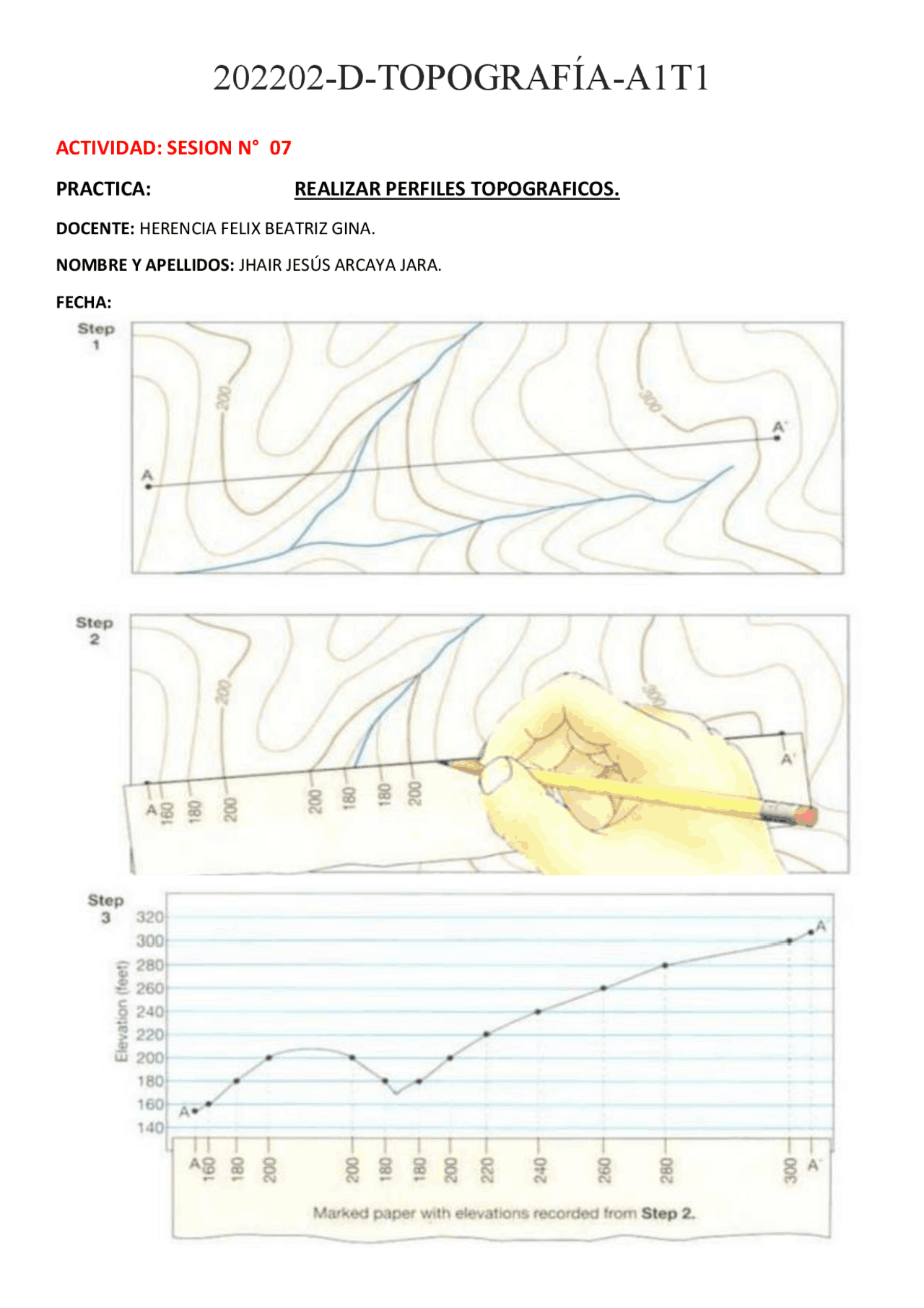 PRACTICA-S7-TOPOGRAFIA | Exámenes de Topografía | Docsity