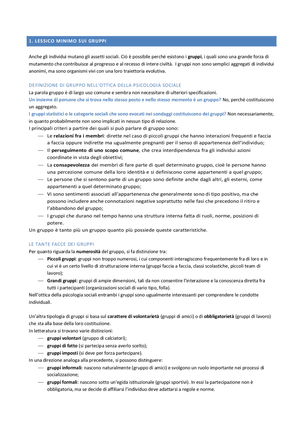 G Speltini Stare In Gruppo Schemi E Mappe Concettuali Di