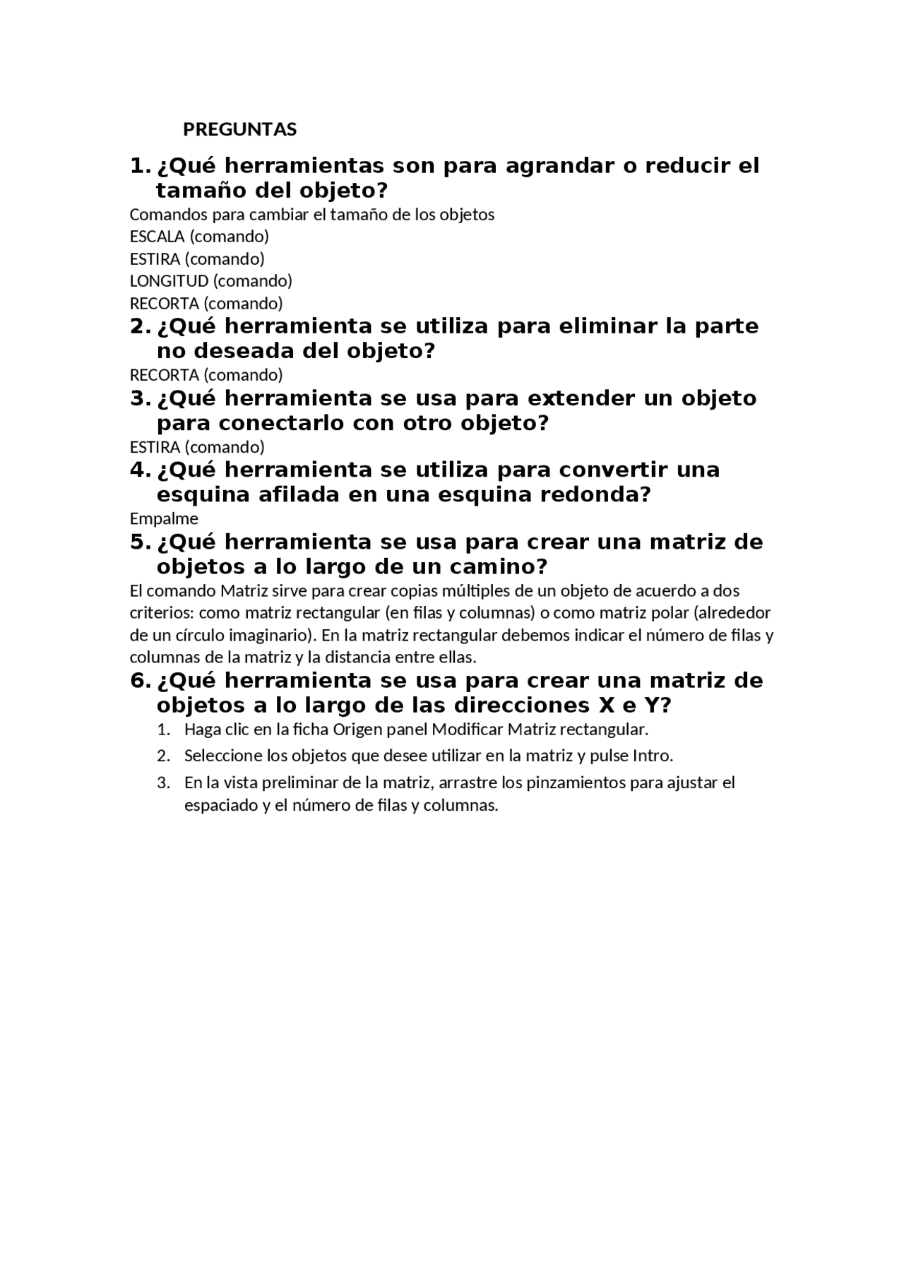 Autocad Herramientas Para Matrices Apuntes De Diseño Gráfico Docsity