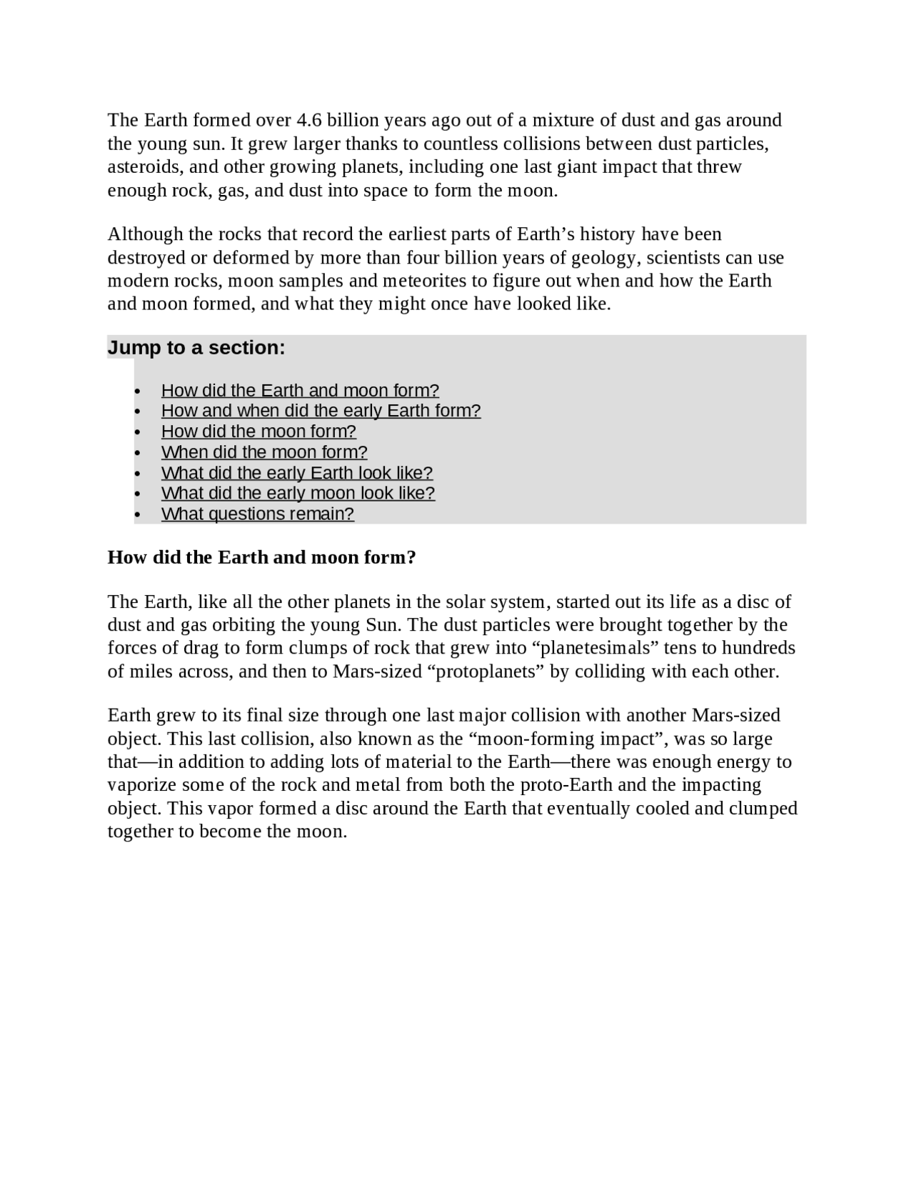 Summaries Of Lectures Summaries Earth Science Docsity