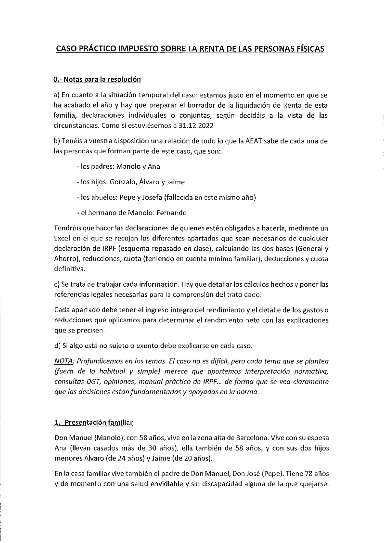 Trabajo Practico Irpf Ejercicios De Fiscalidad Empresarial Docsity