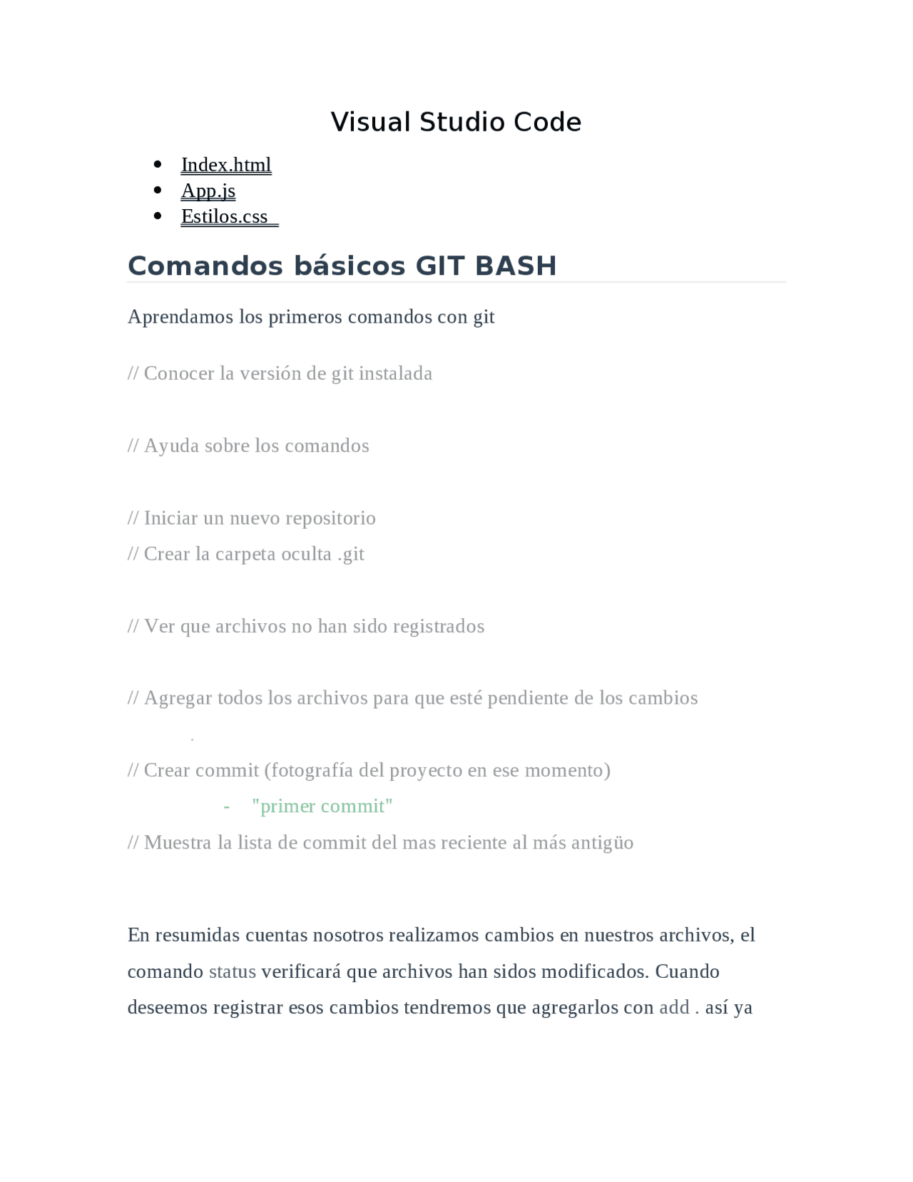 Programacion Git Comandos Apuntes De Programación De Windows Docsity