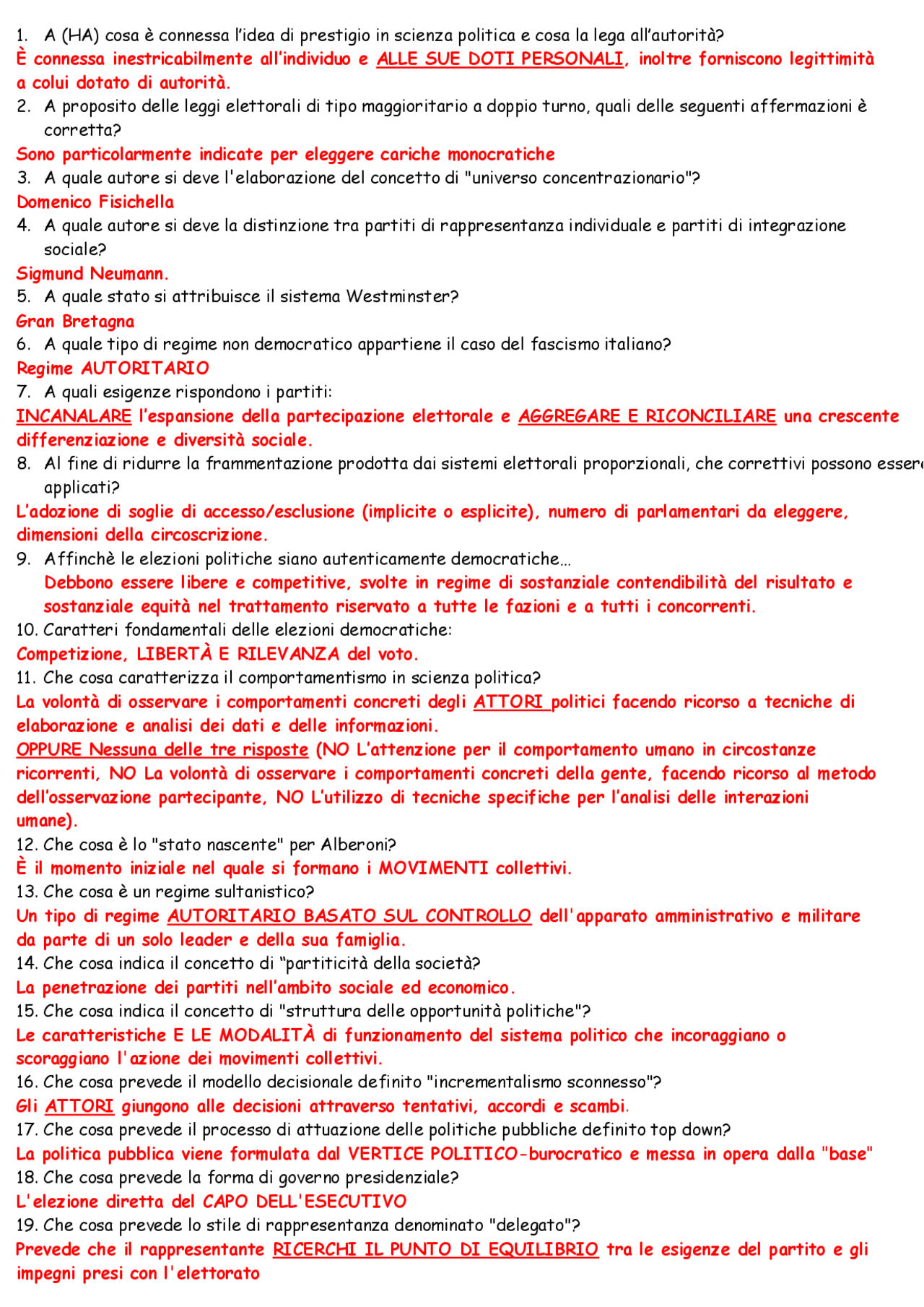 Prove Esame Statistica Completo Prove Desame Di Statistica Docsity