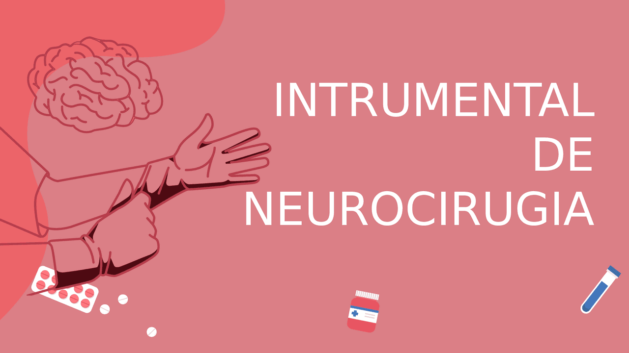 Instrumental Quirúrgico Utilizado En Neurocirugía Diapositivas De
