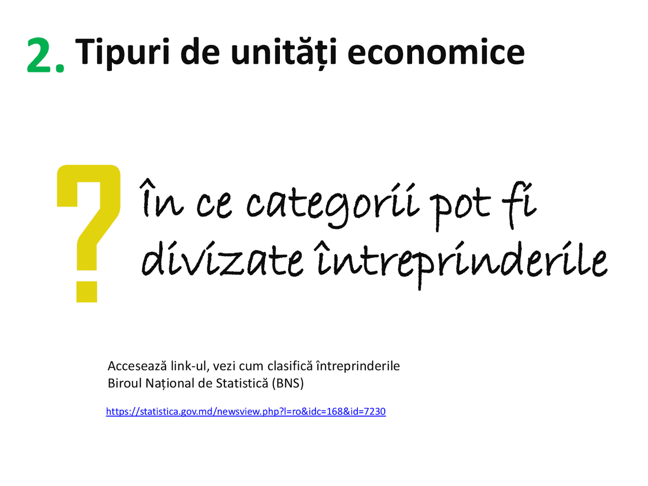 Tipuri de unități economice | Study Guides, Projects, Research ...