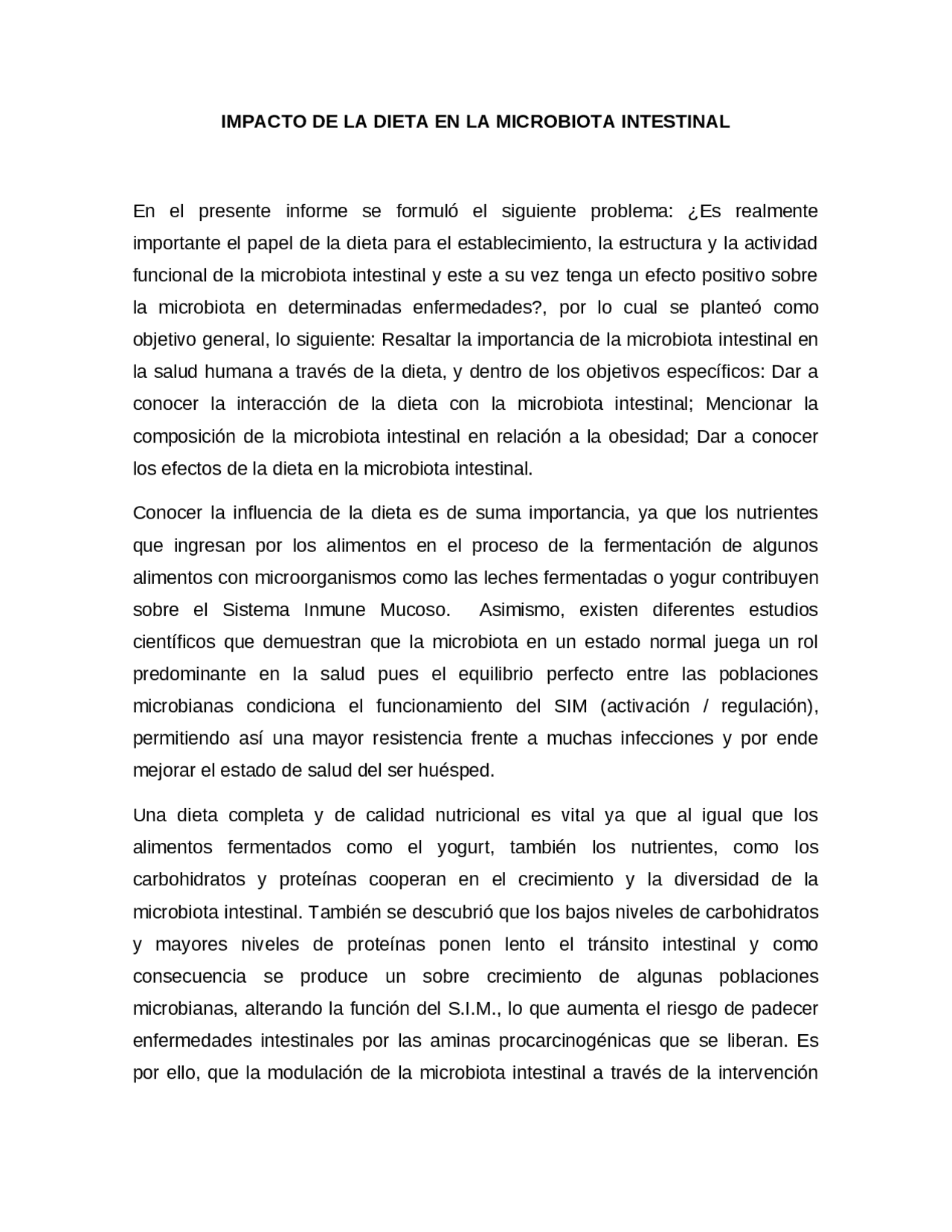 Microbiota Intestinal Monografías Ensayos De Microbiología Docsity