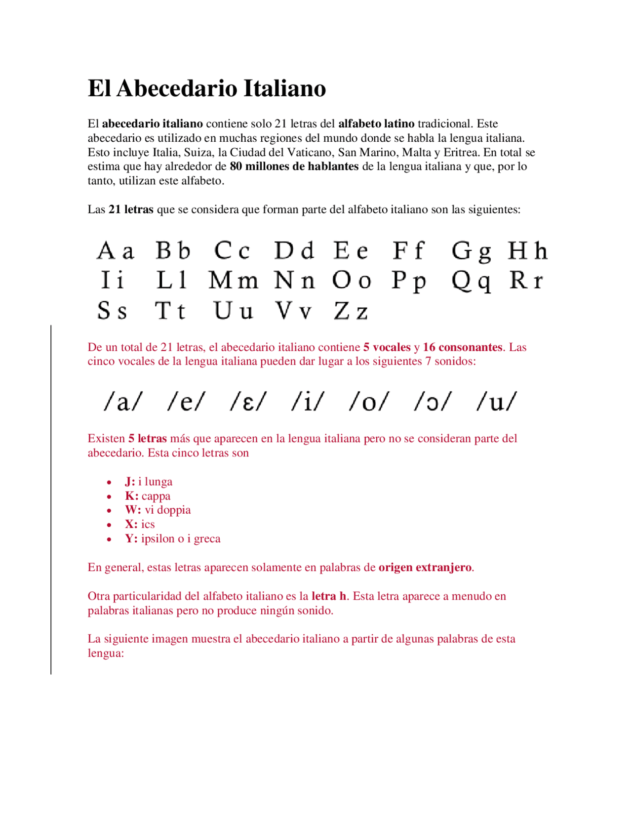 MATERIALES PARA ESTUDIAR ITALIANO | Apuntes de Idioma Italiano | Docsity