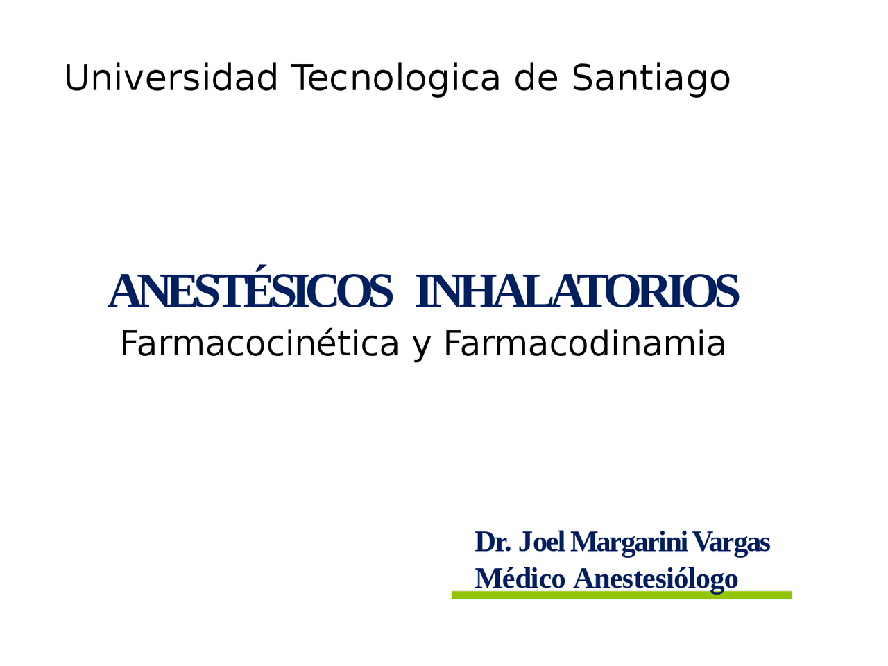 Métodos Y Fármacos Utilizados Para La Anestesia Inhalatoria