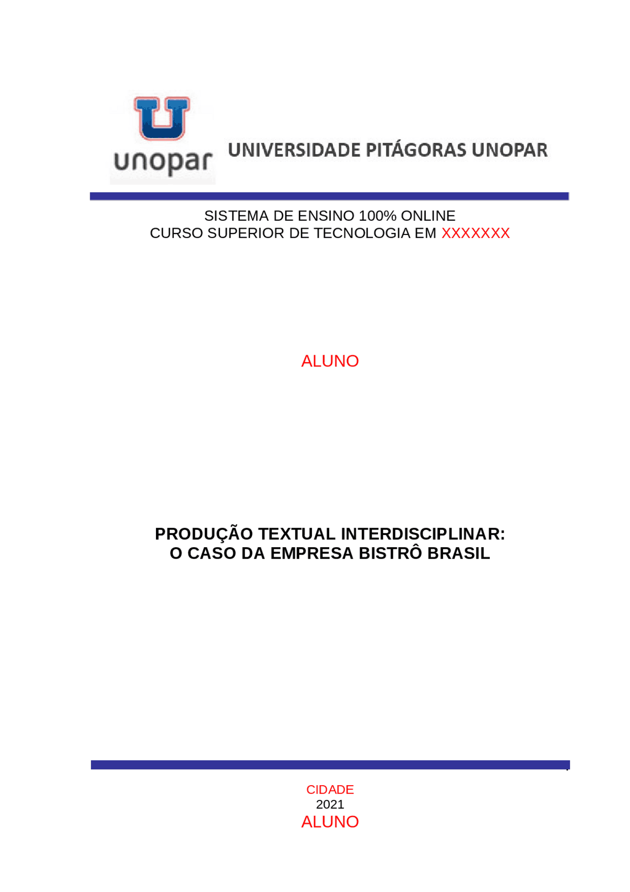 Portifólio Academido Unopar Tecnologia De Gestão De Recursos Humanos
