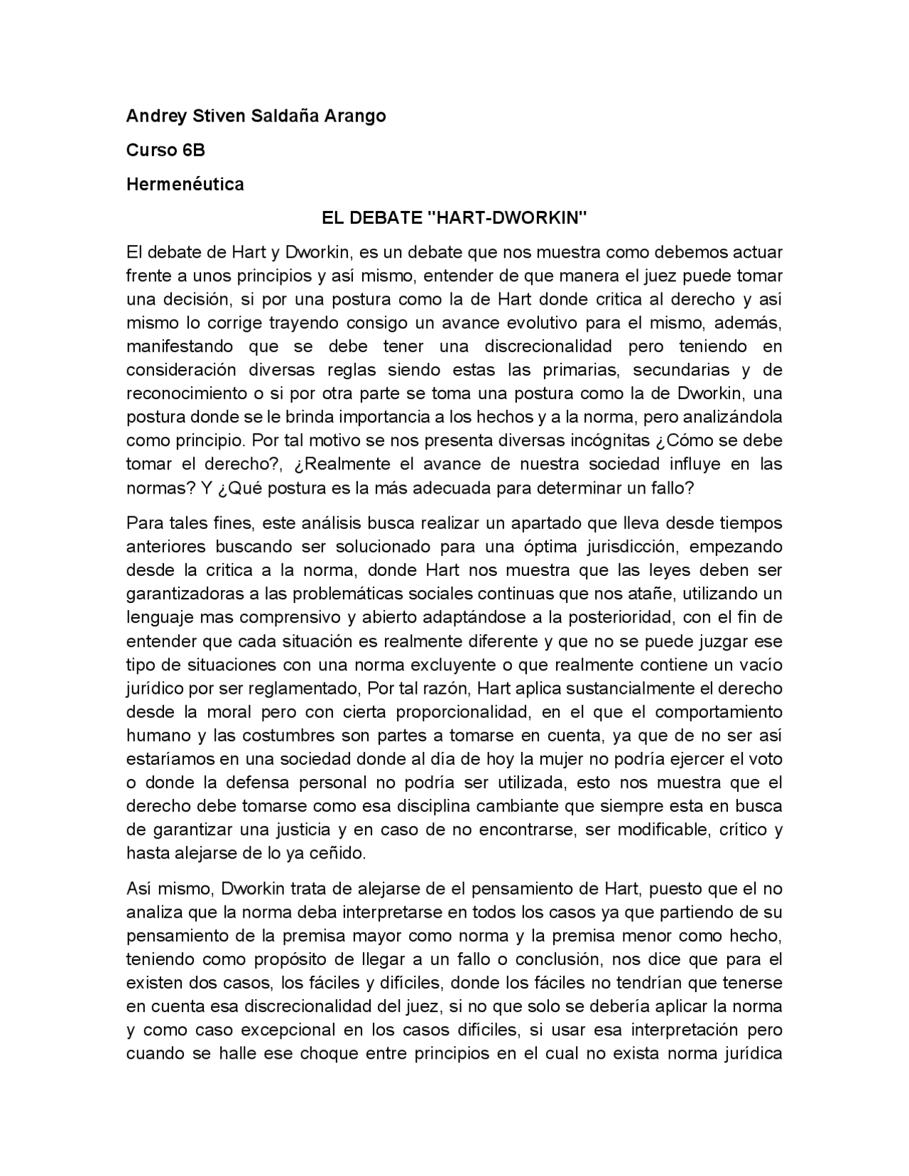 El debate Hart Dworkin | Guías, Proyectos, Investigaciones de Filosofía ...