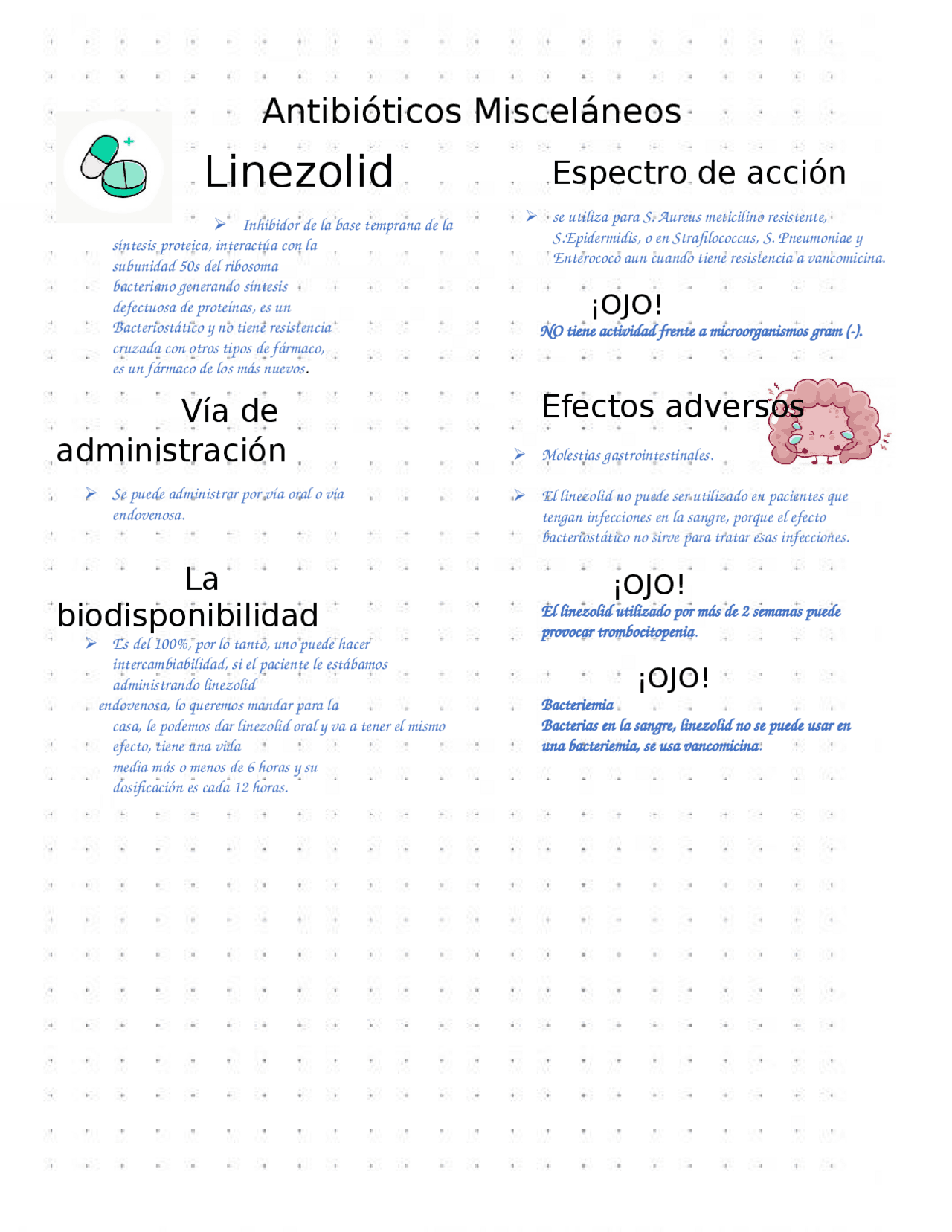 Antibióticos Misceláneos Apuntes De Farmacología Docsity